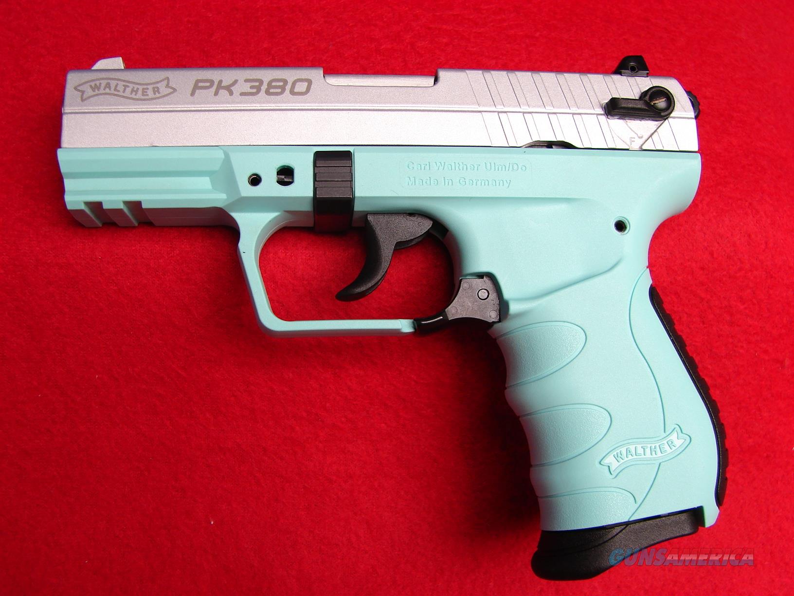 Walther - PK380 - Angel Blue Frame/... for sale at Gunsamerica.com ...