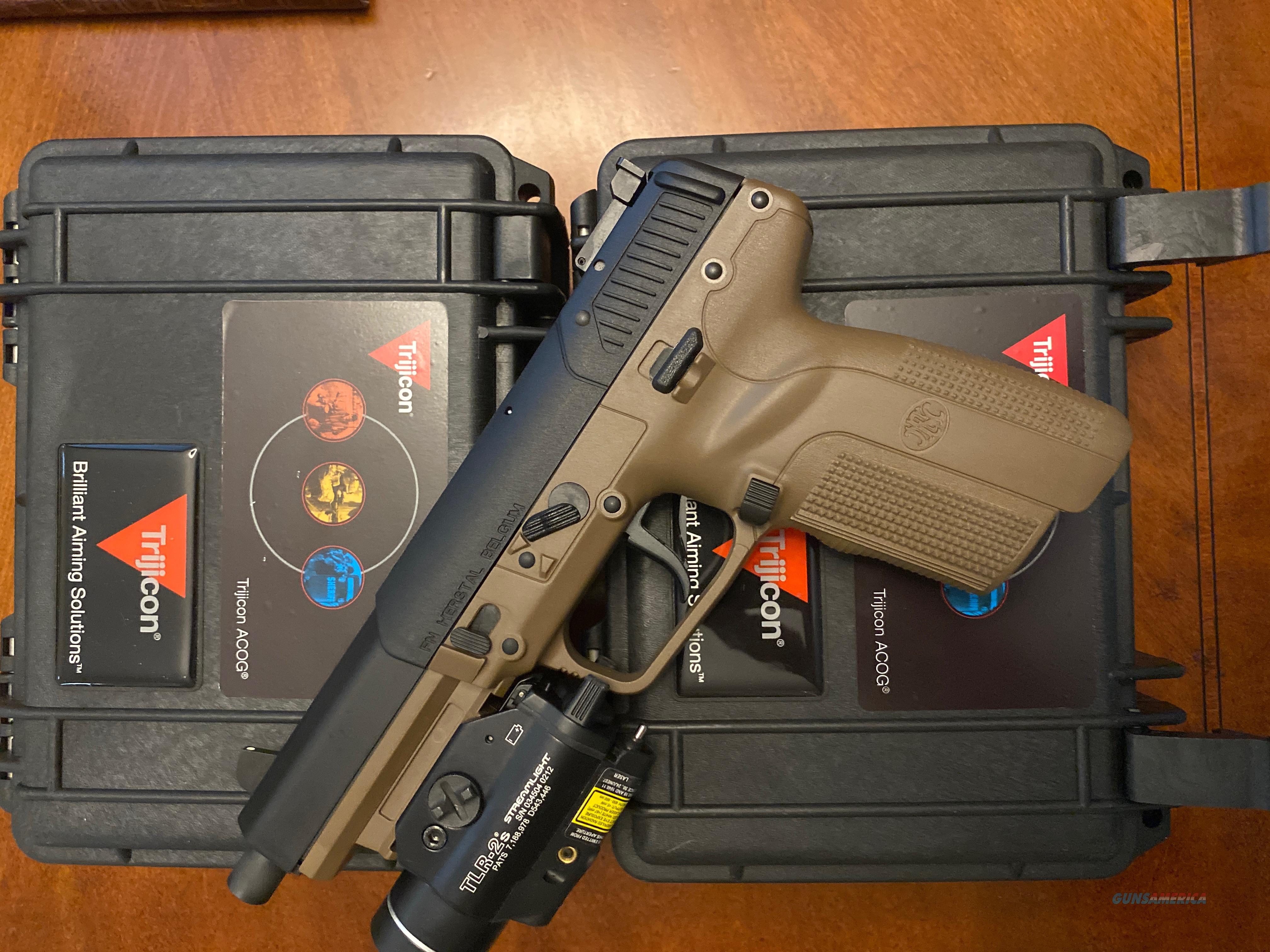 FN 5.7 THREADED barrel STREAMLIGHT ... for sale at Gunsamerica.com ...