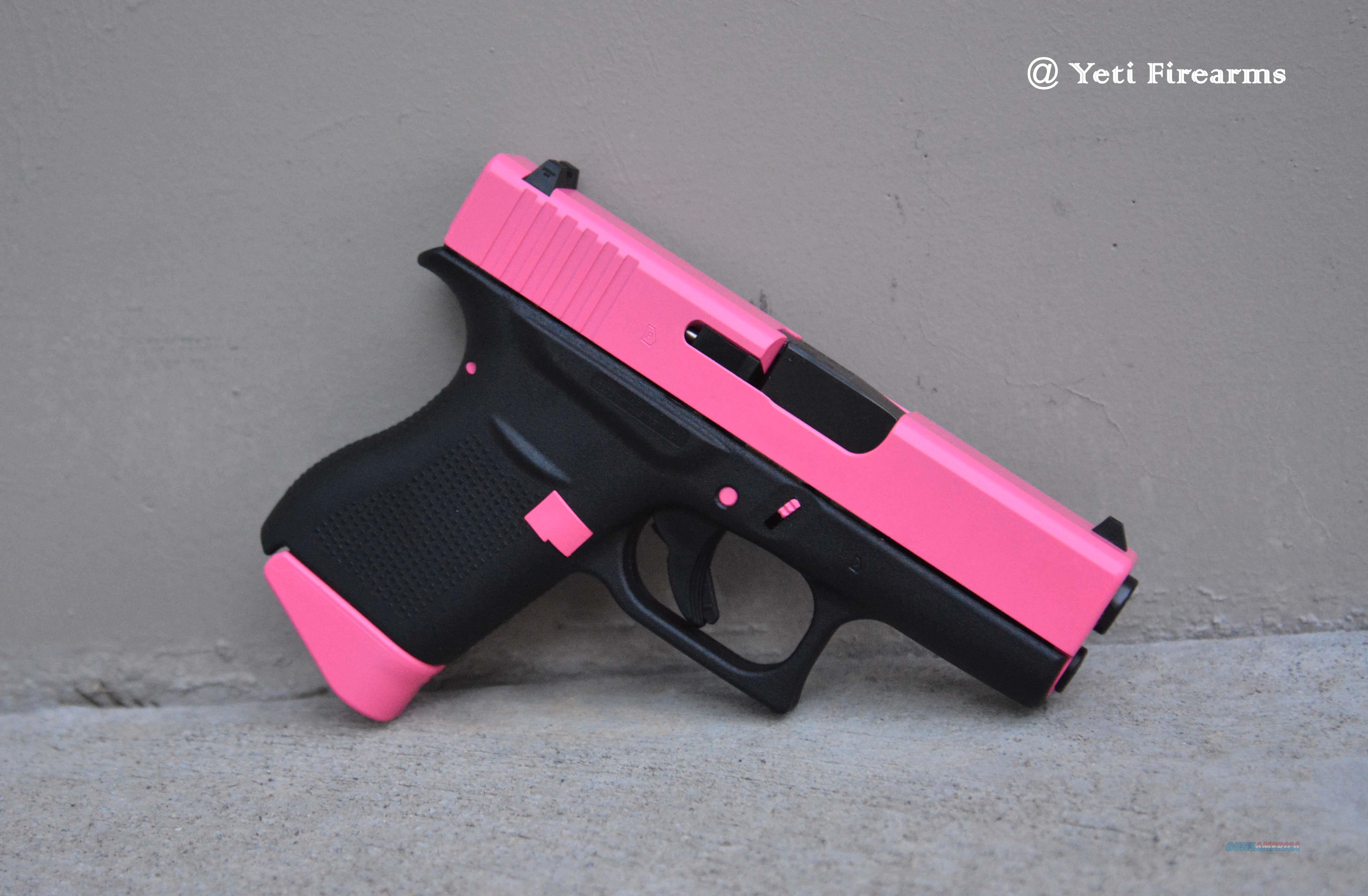 X-Werks Glock 43 Hot Pink 9mm 2 Mags No CC Fee for sale
