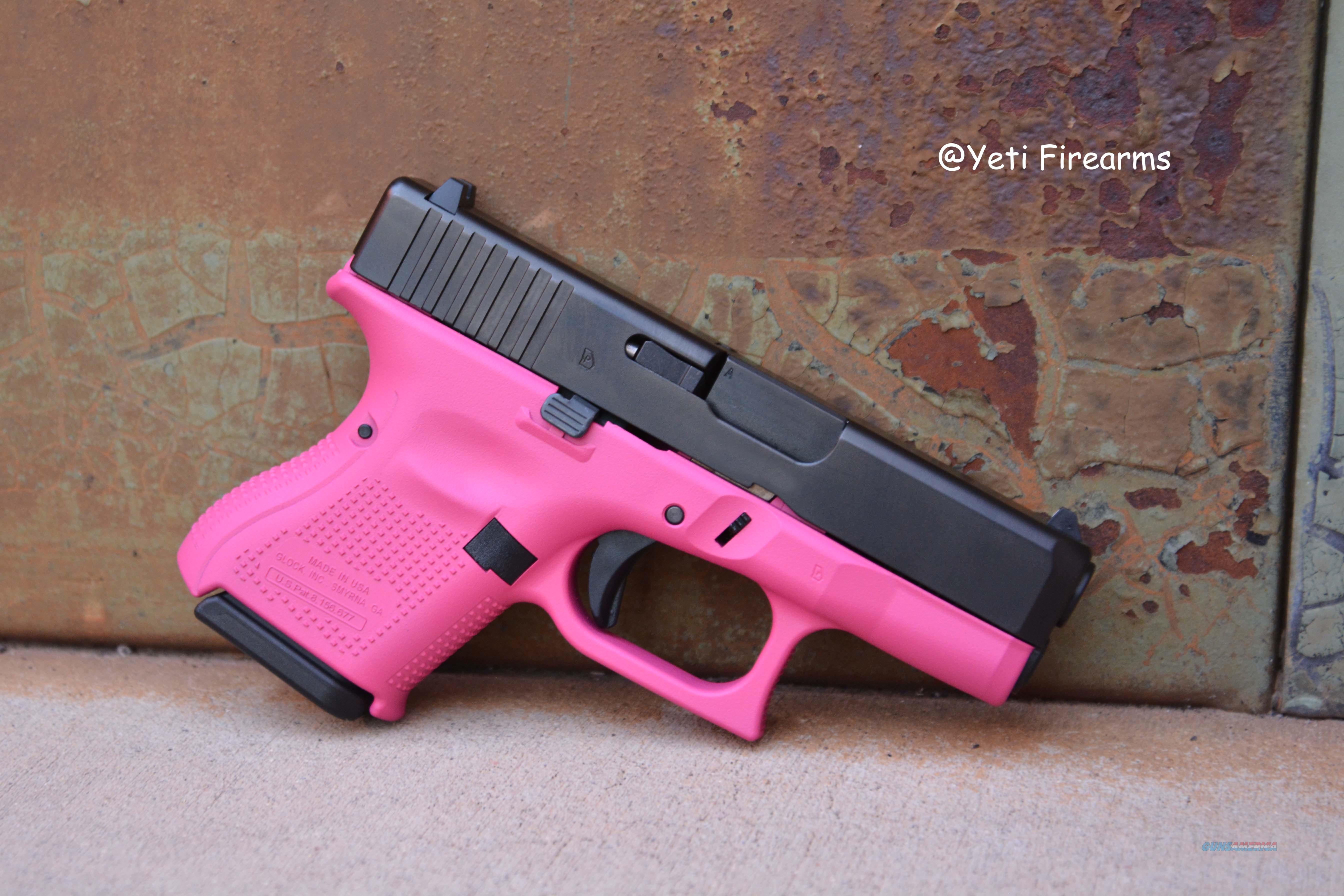 Glock 26 G5 9mm Raspberry Pink Frame No CC Fee for sale