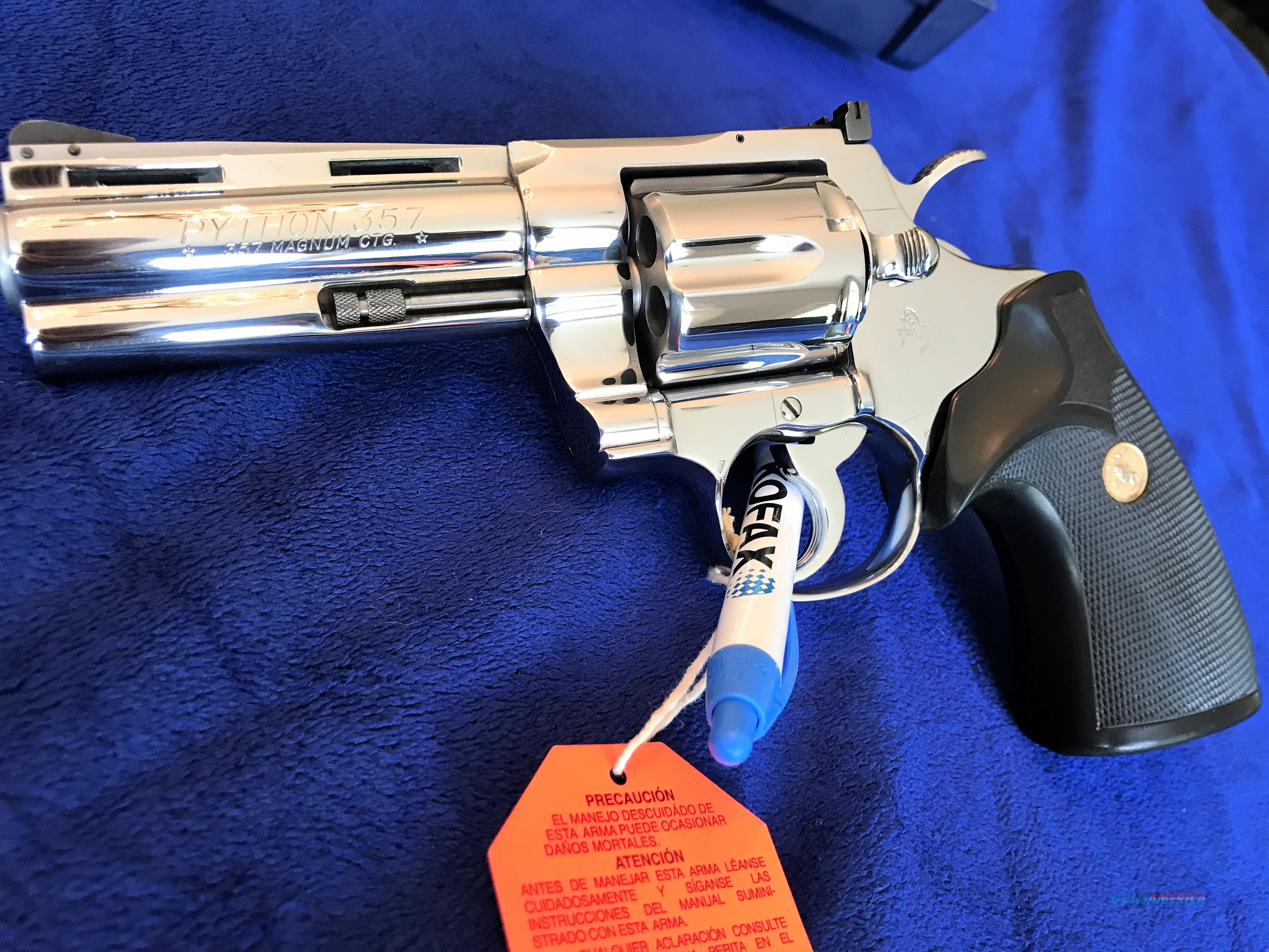 GORGEOUS Colt PYTHON BRIGHT STAINLE... for sale at Gunsamerica.com ...