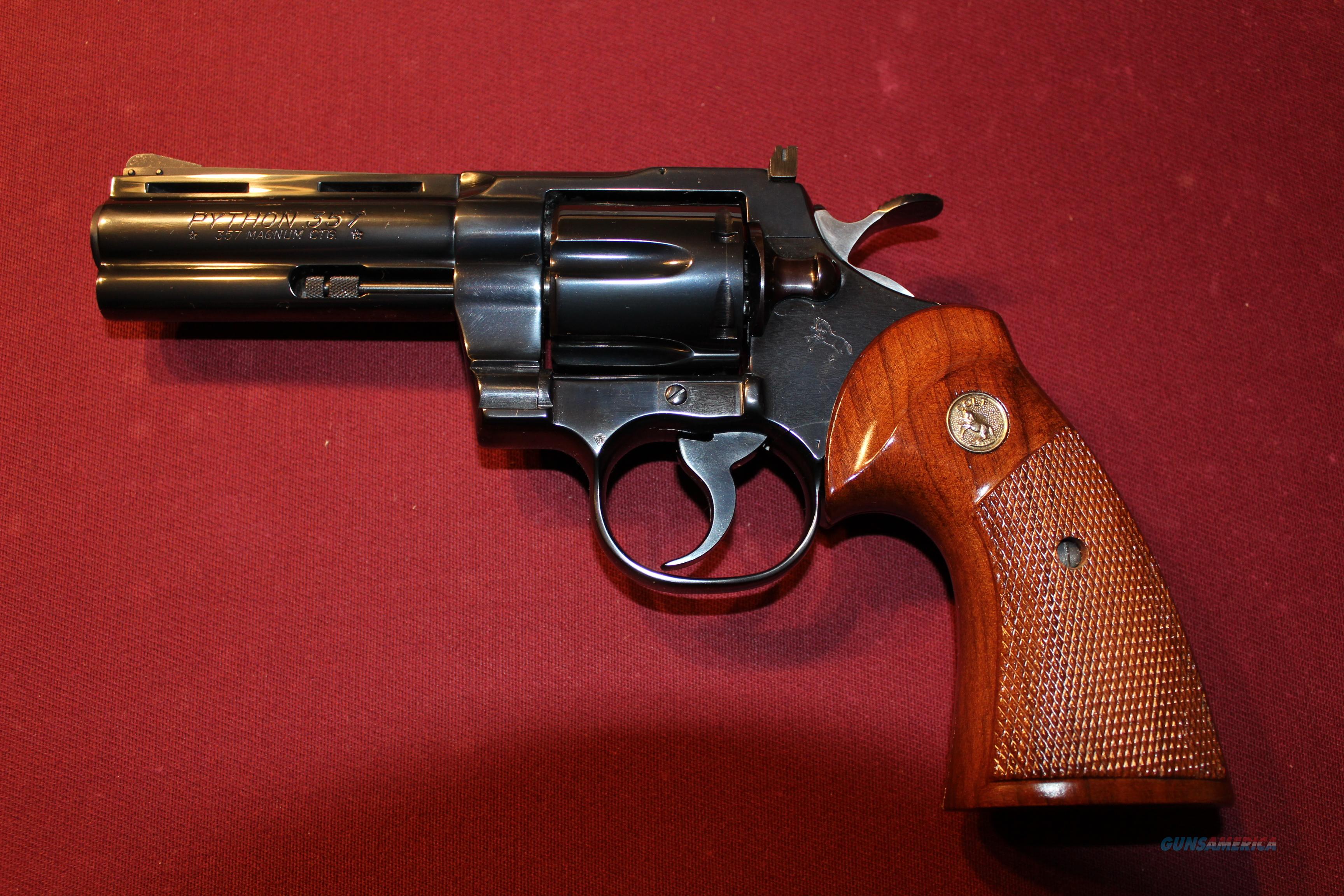 Colt Python 4" 1977 E-Series for sale at Gunsamerica.com: 938001531