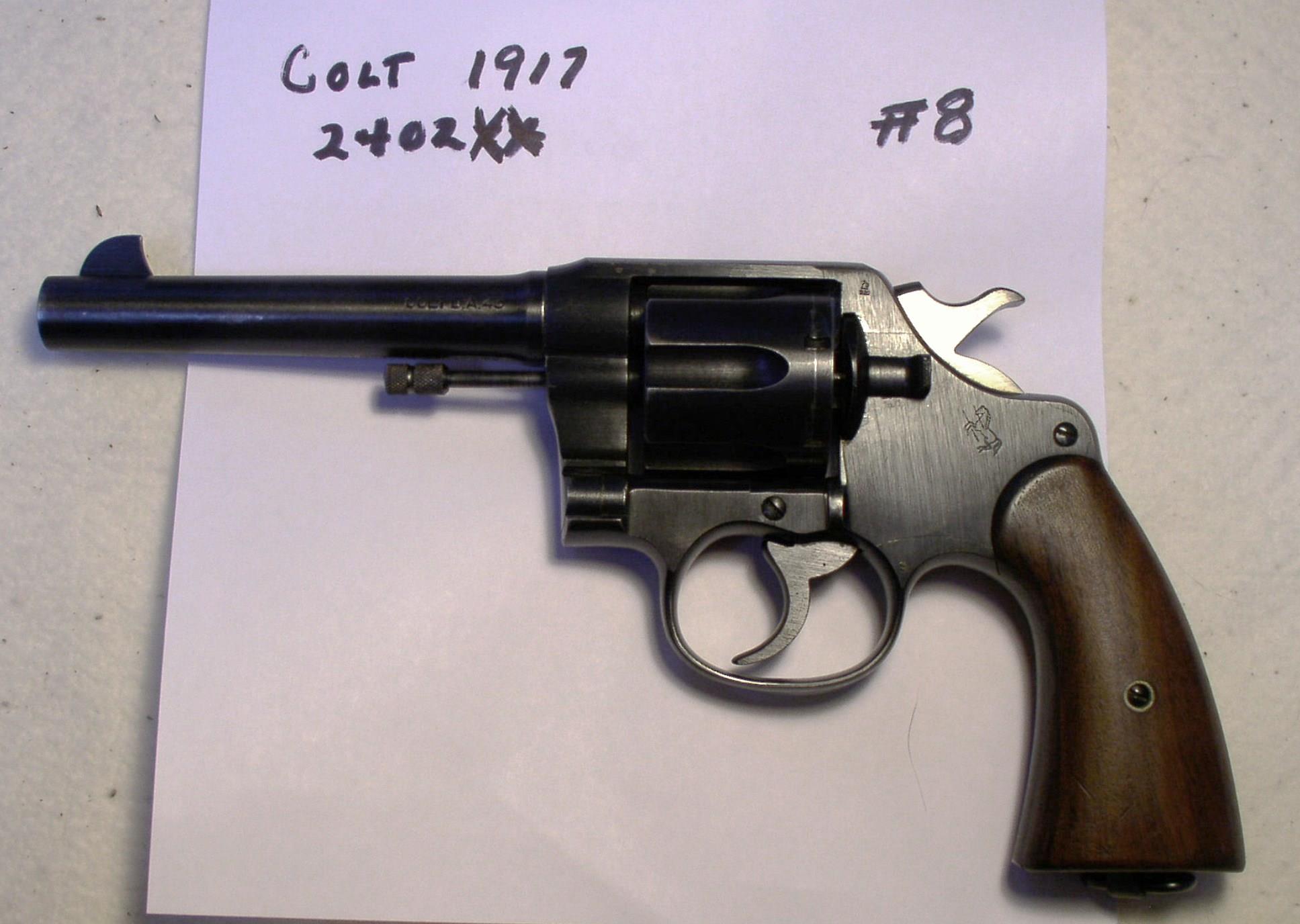 COLT NEW SERVICE MODEL 1917 ARMY W... for sale at Gunsamerica.com ...
