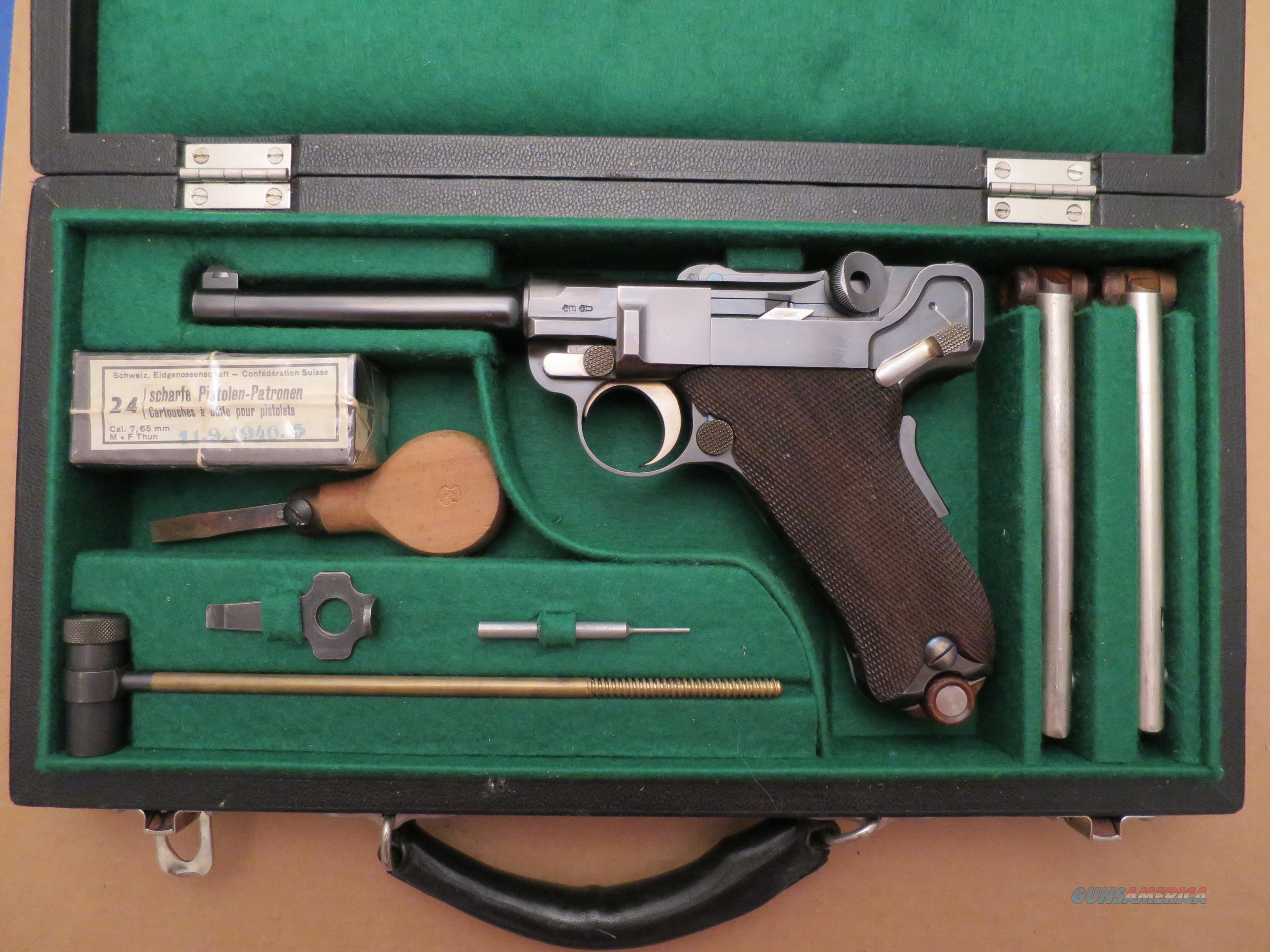 1900 Swiss Luger in Retailers Case ... for sale at Gunsamerica.com ...