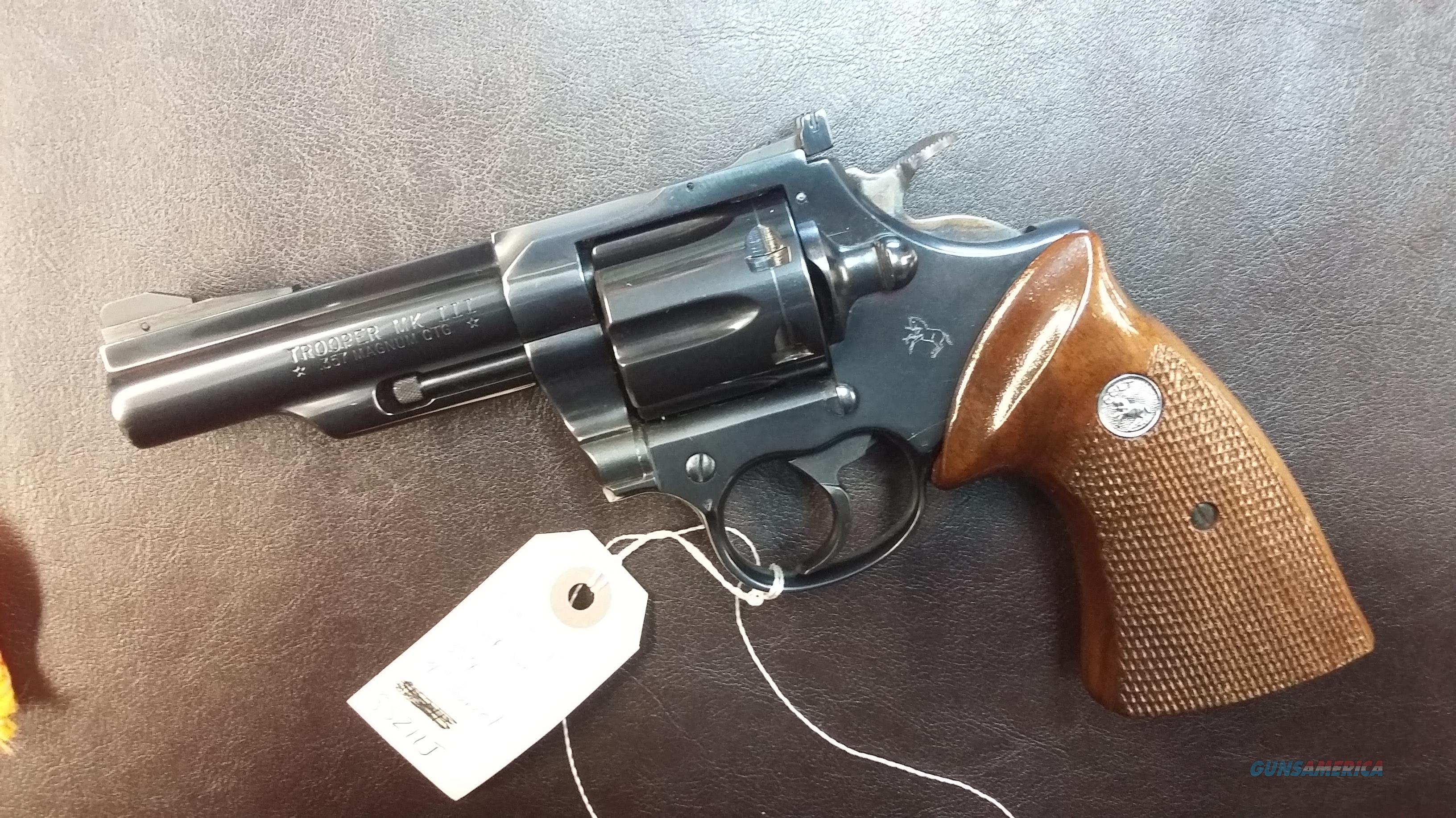 Colt Trooper MK3. 4"bbl. .357Magnu... for sale at Gunsamerica.com ...