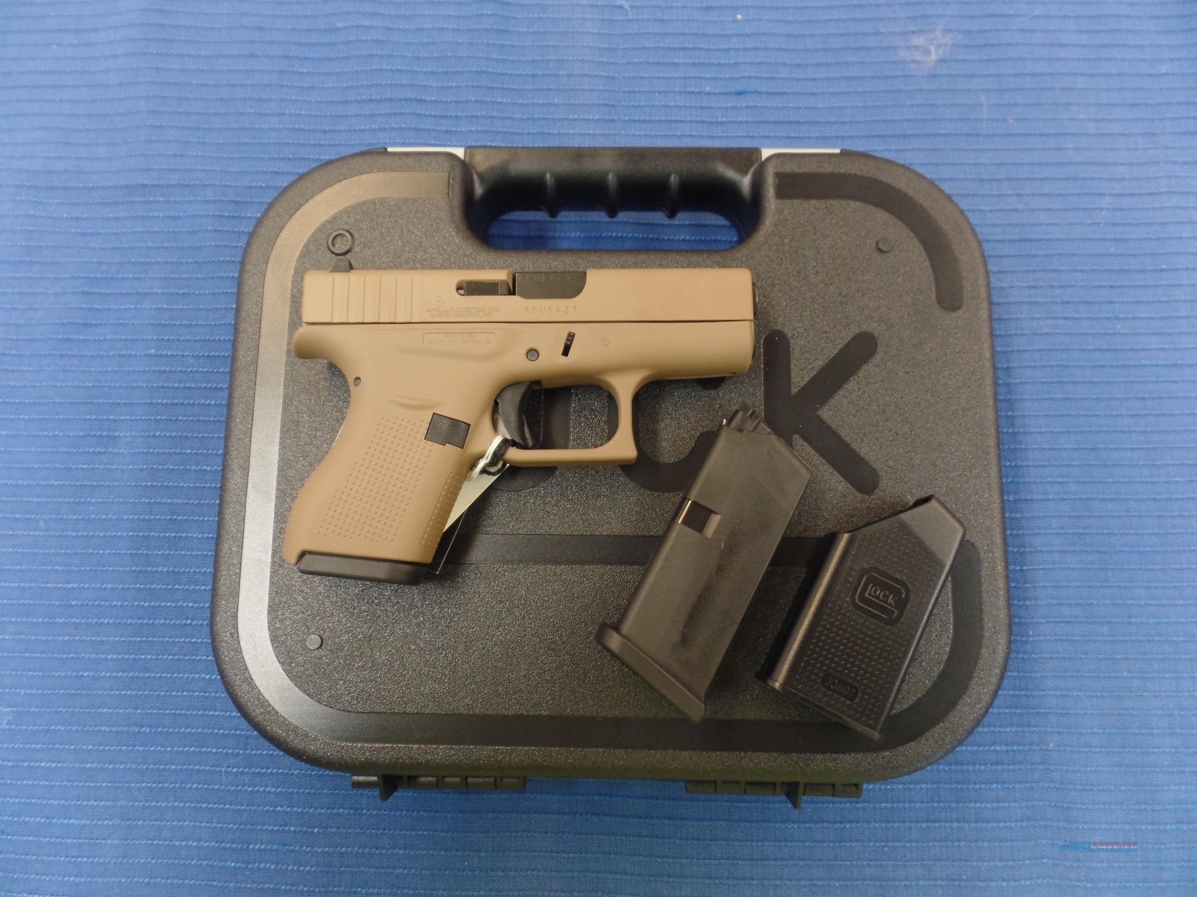 Glock Model 42 Tan (380acp) for sale at Gunsamerica.com: 911880749