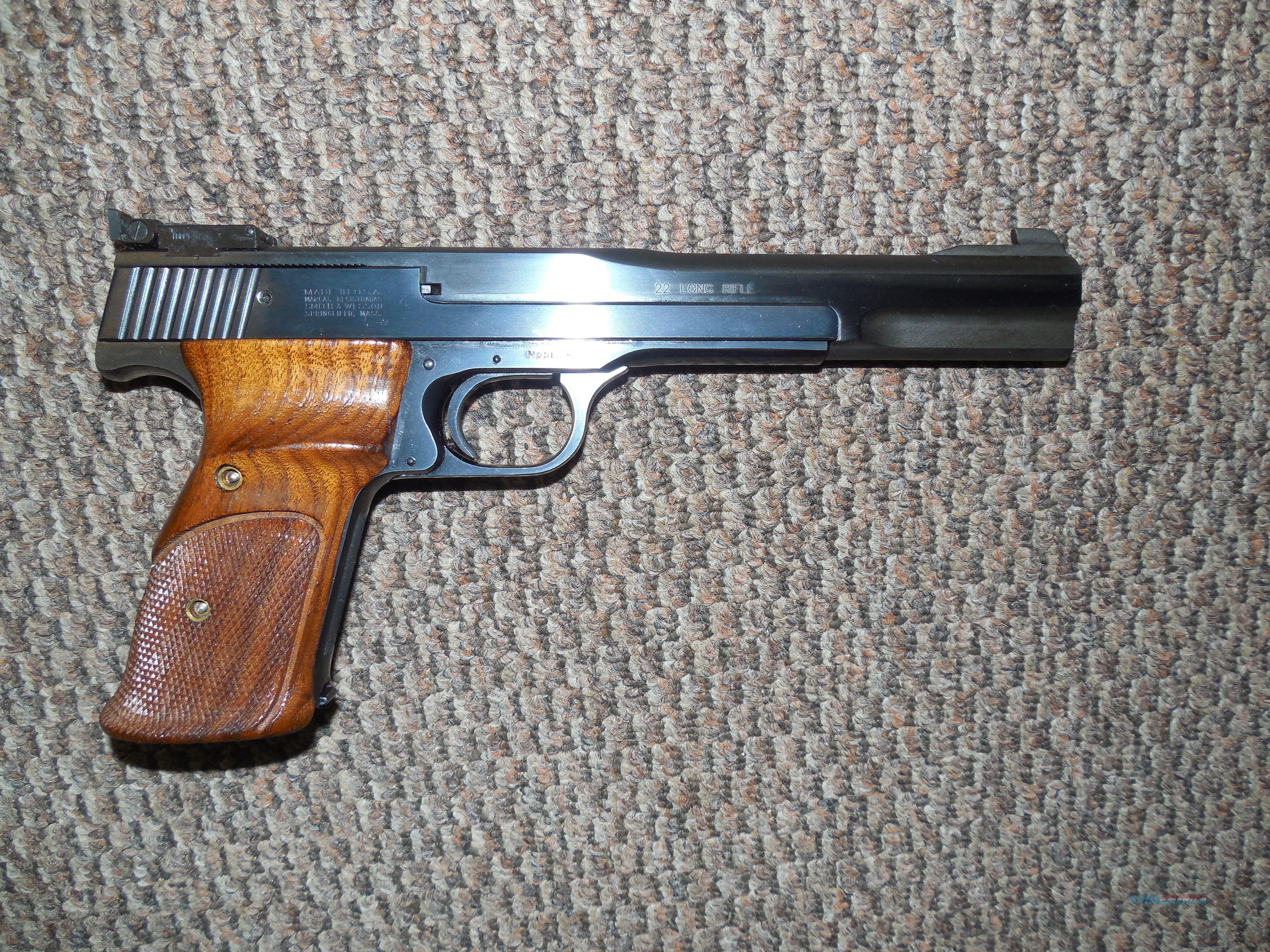 S&W MODEL 41 TARGET PISTOL WITH TWO... for sale at Gunsamerica.com ...