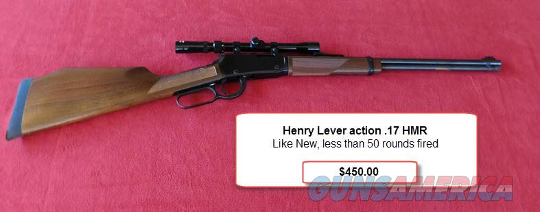 Henry .17 HMR with 4X Scope for sale at Gunsamerica.com: 957401601