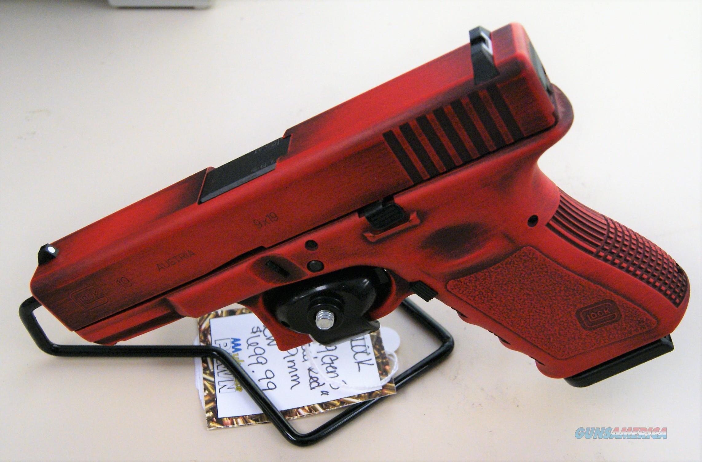 Glock 19 Gen 3 Distressed Red Like ... for sale at Gunsamerica.com ...
