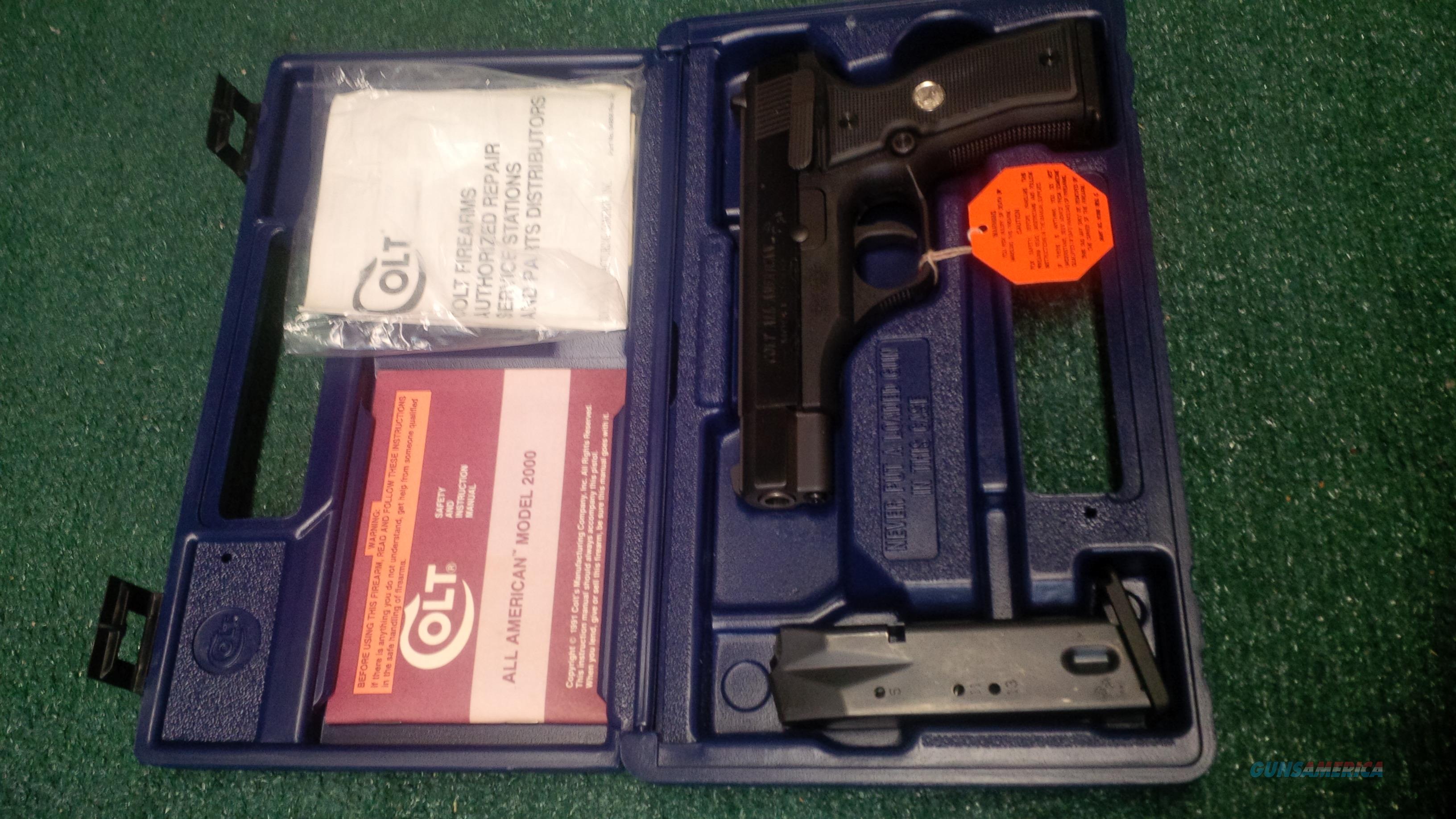 Colt All American 2000 9MM 16 Shot ... for sale at Gunsamerica.com ...