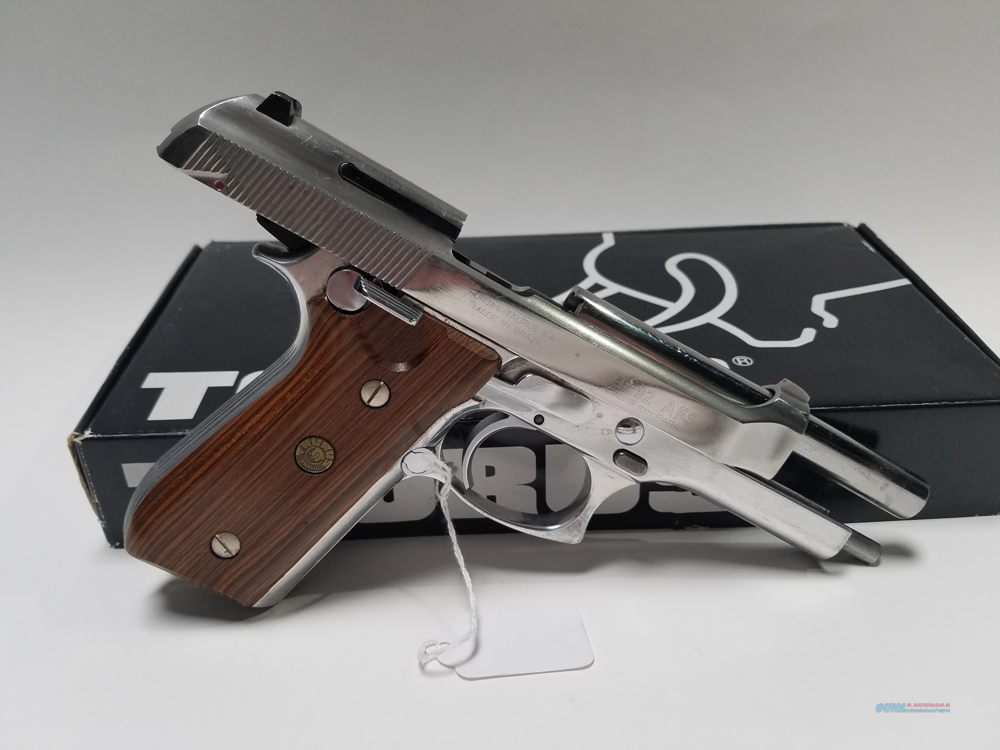 Taurus PT92 AFS 9mm W/ Wood Grips (... for sale at Gunsamerica.com ...