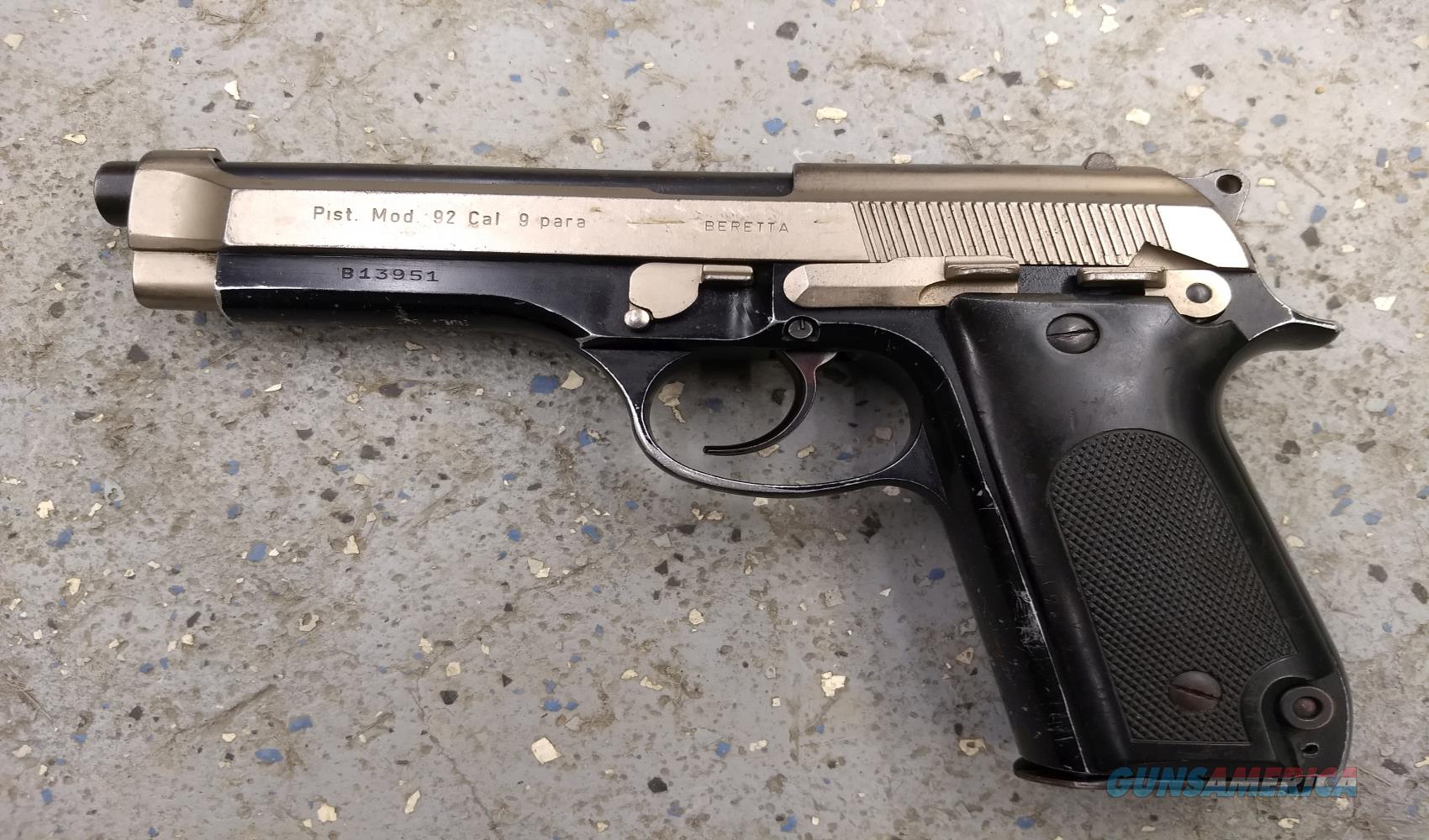 Beretta Mod. 92 9 mm Luger Brushed ... for sale at Gunsamerica.com ...