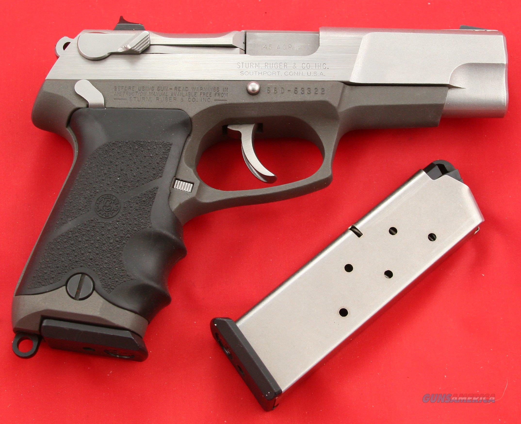 Ruger P90 Stainless.45 ACP 4 3/8" for sale at Gunsamerica.com: 974928101