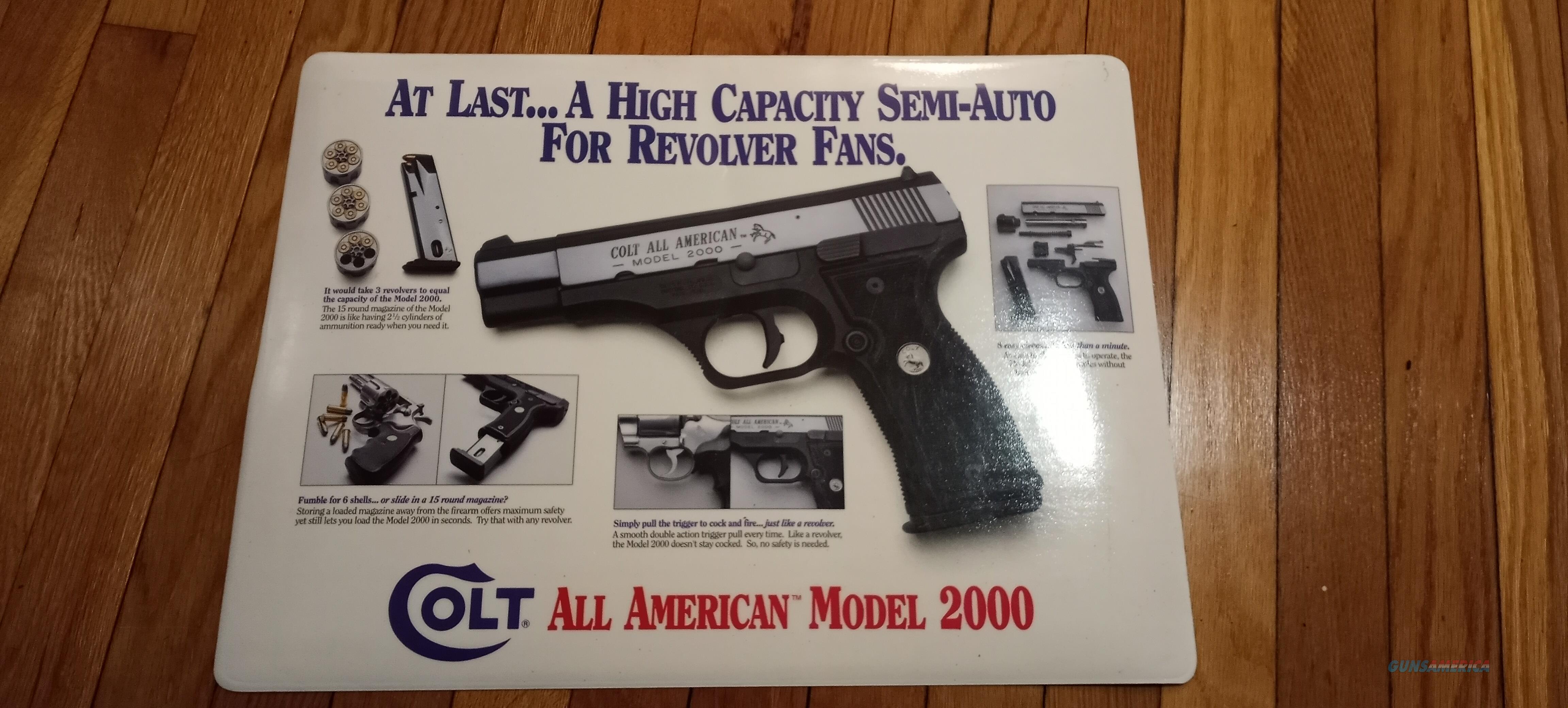 Colt All American Model 2000 Counte... for sale at Gunsamerica.com ...