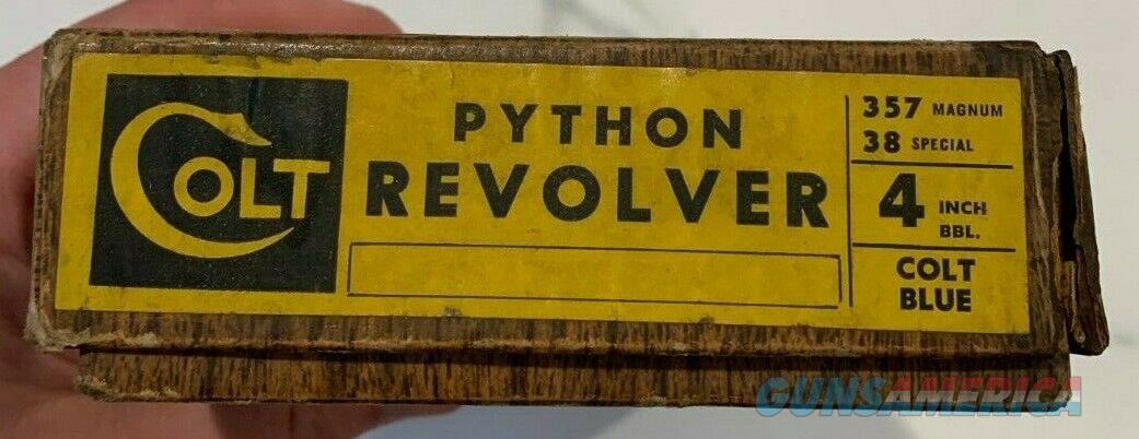 Colt Python Factory Box 4 inch Barr... for sale at Gunsamerica.com ...