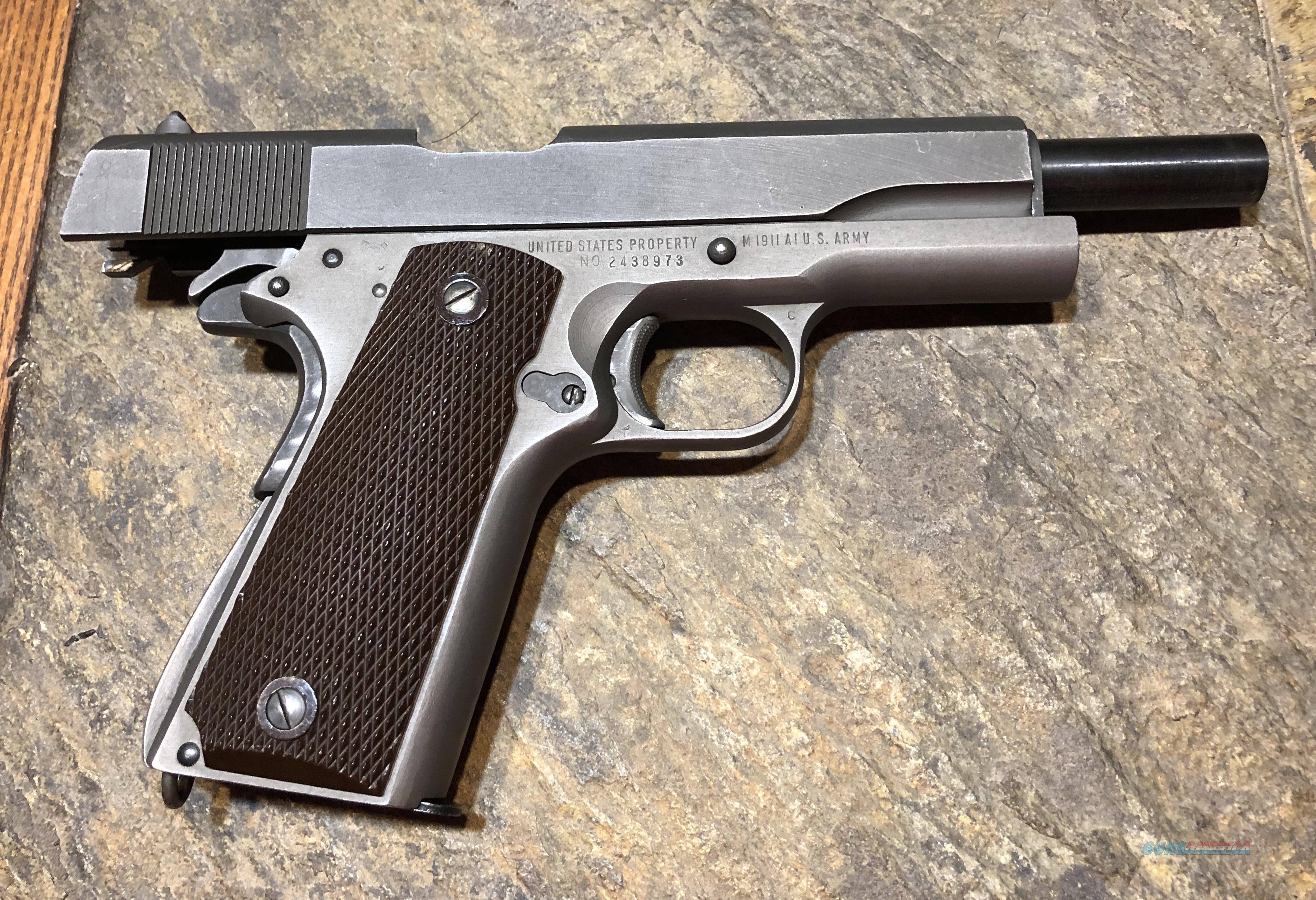 World War II U.S. Colt M1911A1 Semi... for sale at Gunsamerica.com ...