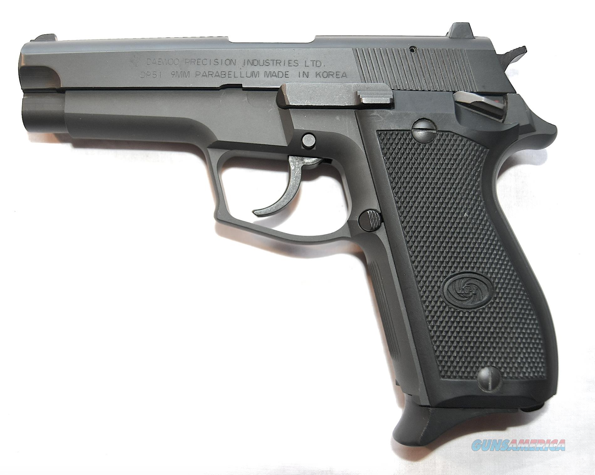 DAEWOO DP51 9mm Korean TRIPLE ACTION Pistol 13r... for sale