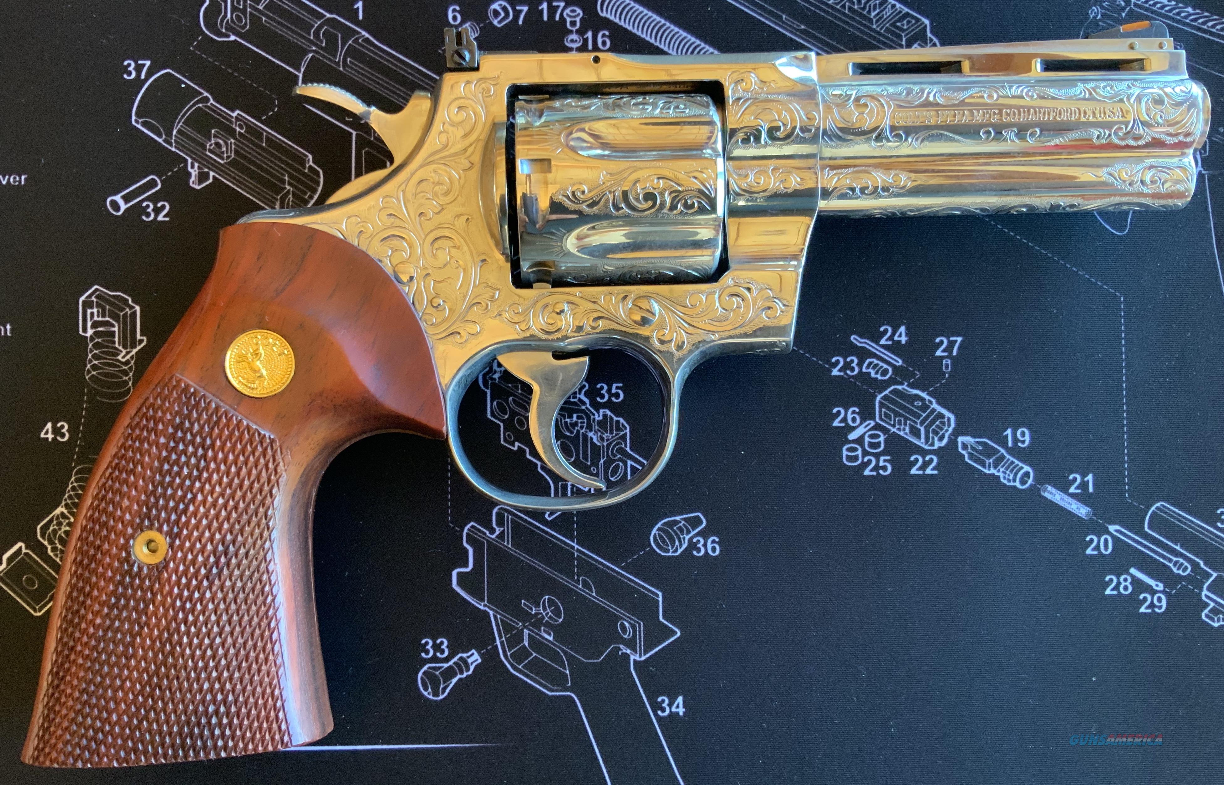WTS Colt Python Engraved for sale at Gunsamerica.com: 957471581