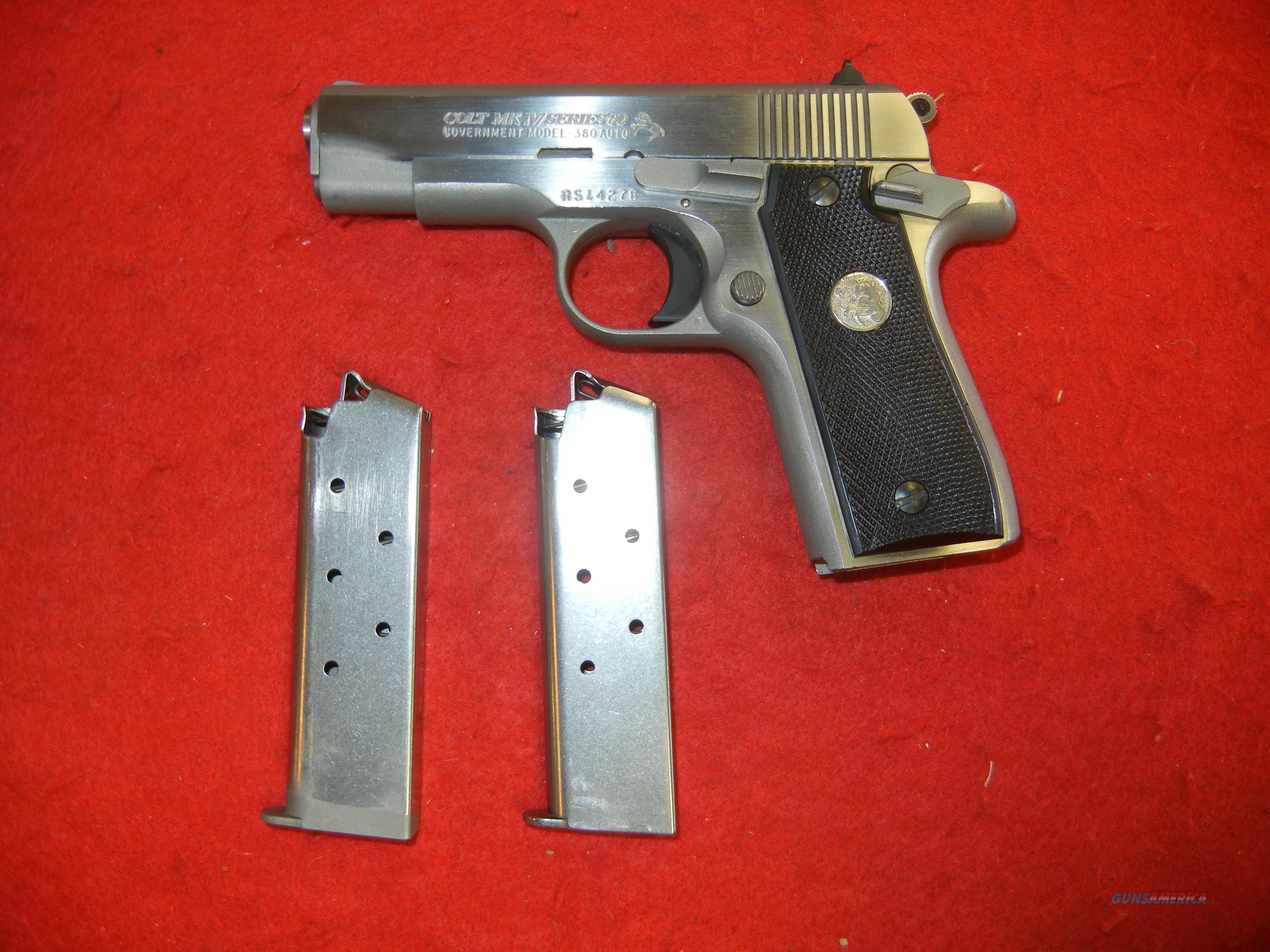 COLT GOVERMENT MODEL 380 for sale at Gunsamerica.com: 957297117