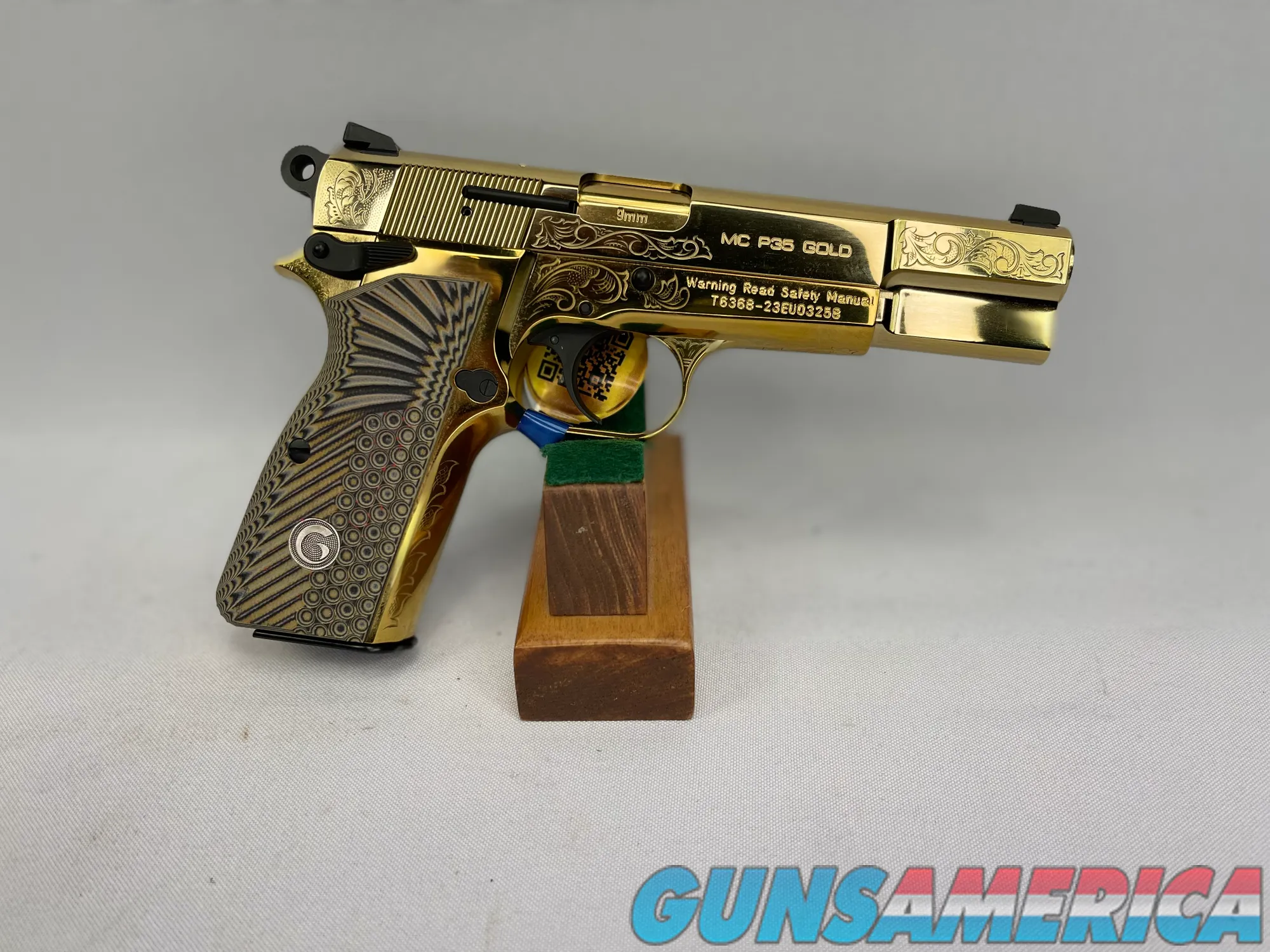 EAA GIRSAN MCP35 GOLD ENGRAVED 9MM for sale at Gunsamerica.com: 953340074
