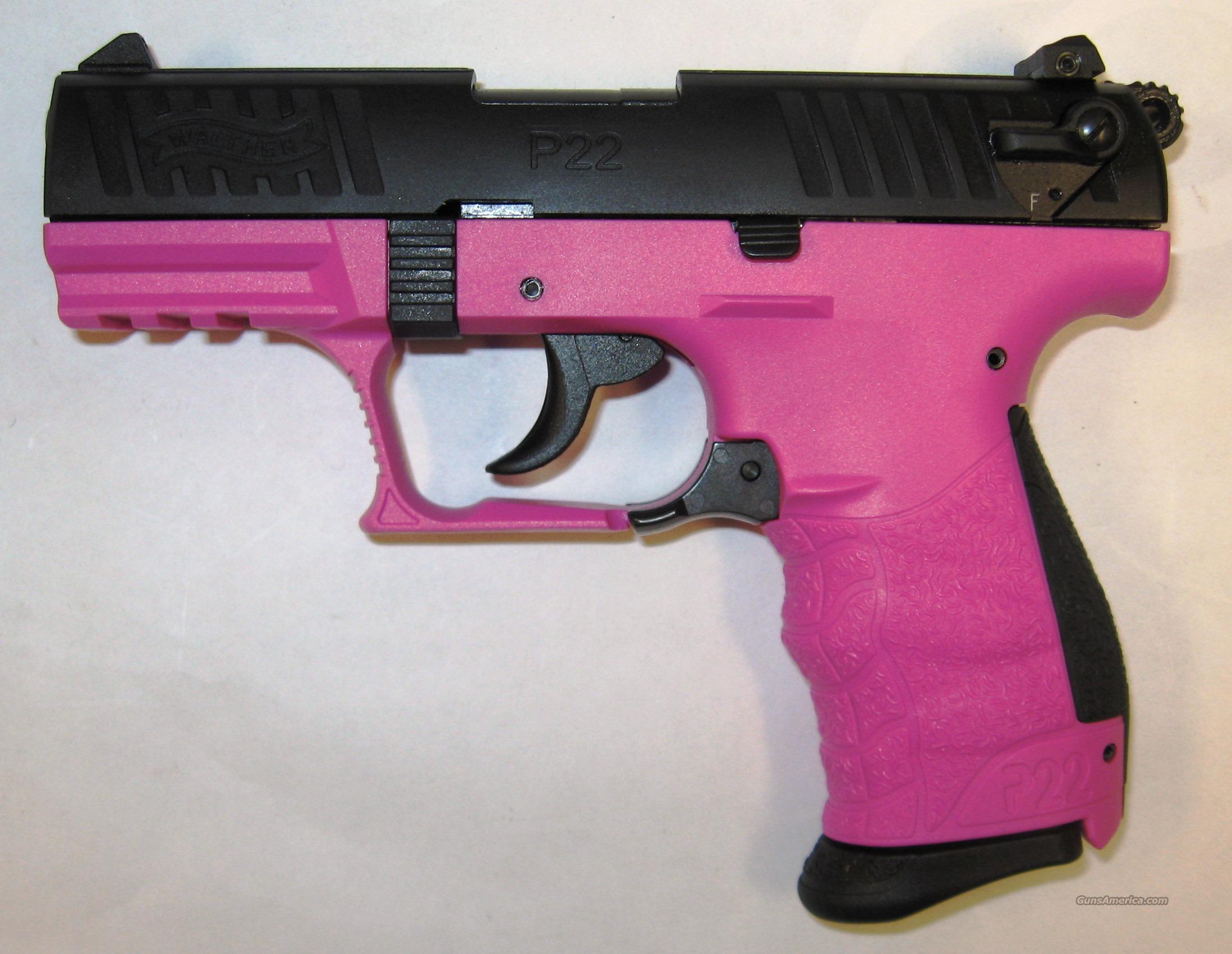 Walther P22 Pink & Black for sale at Gunsamerica.com: 997074946