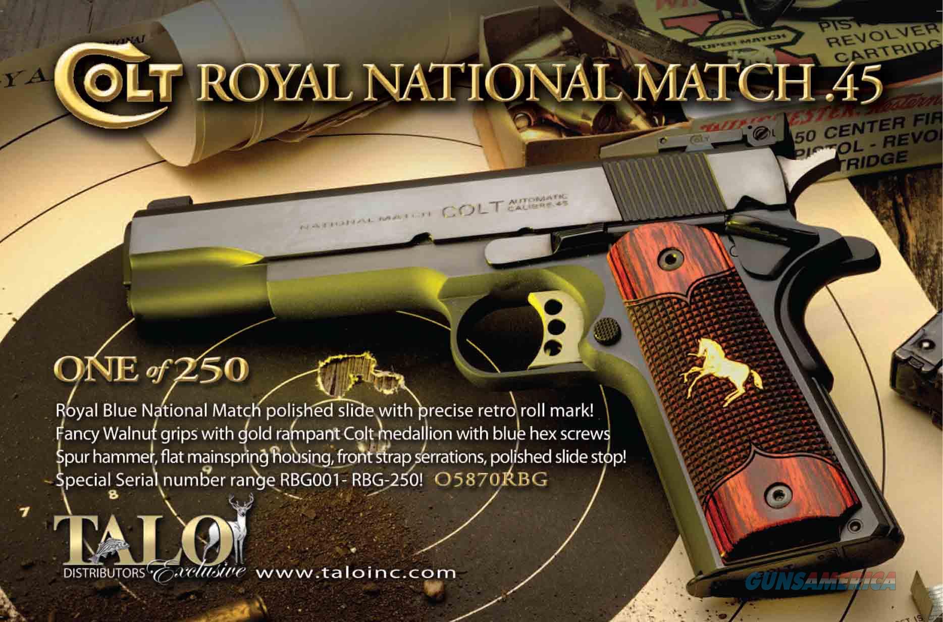 Colt Royal National Match 45 for sale at Gunsamerica.com: 941810279