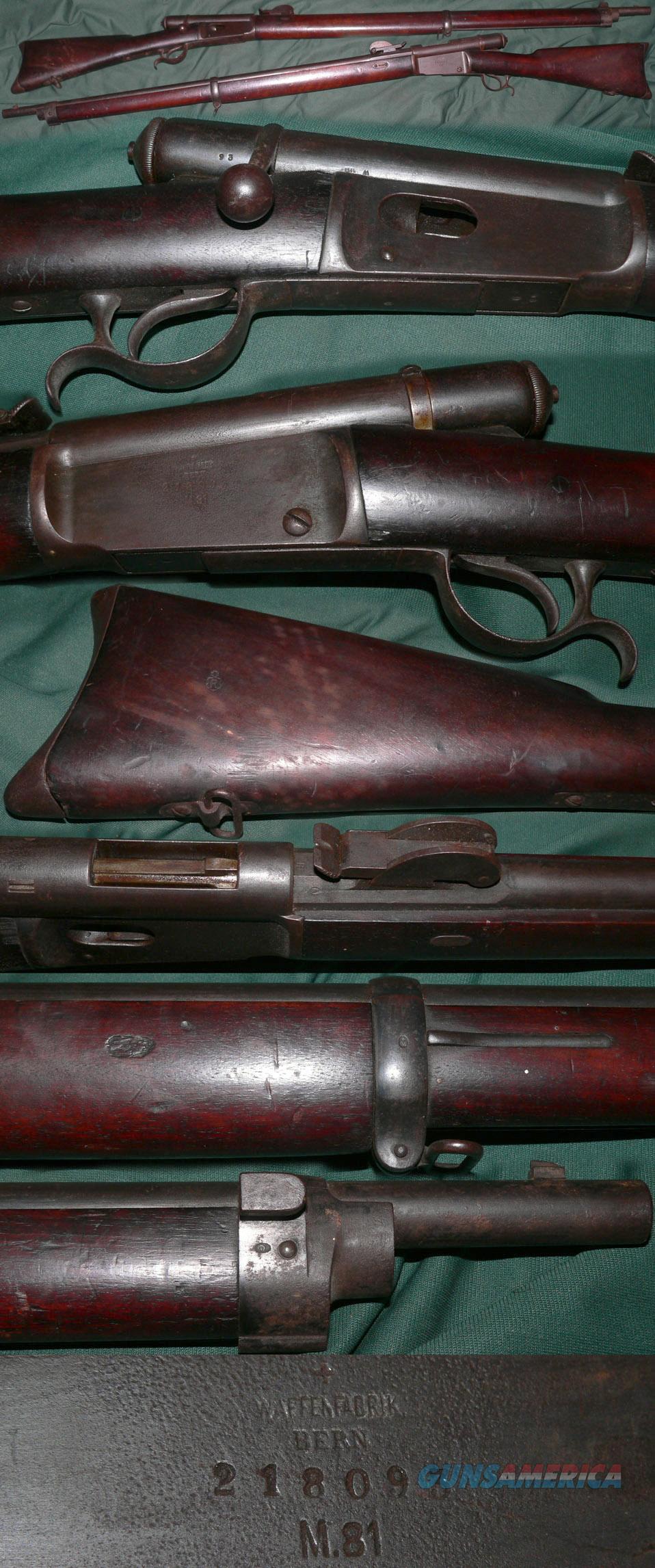 Swiss M1881 Vetterli rifle for sale at Gunsamerica.com: 914911740