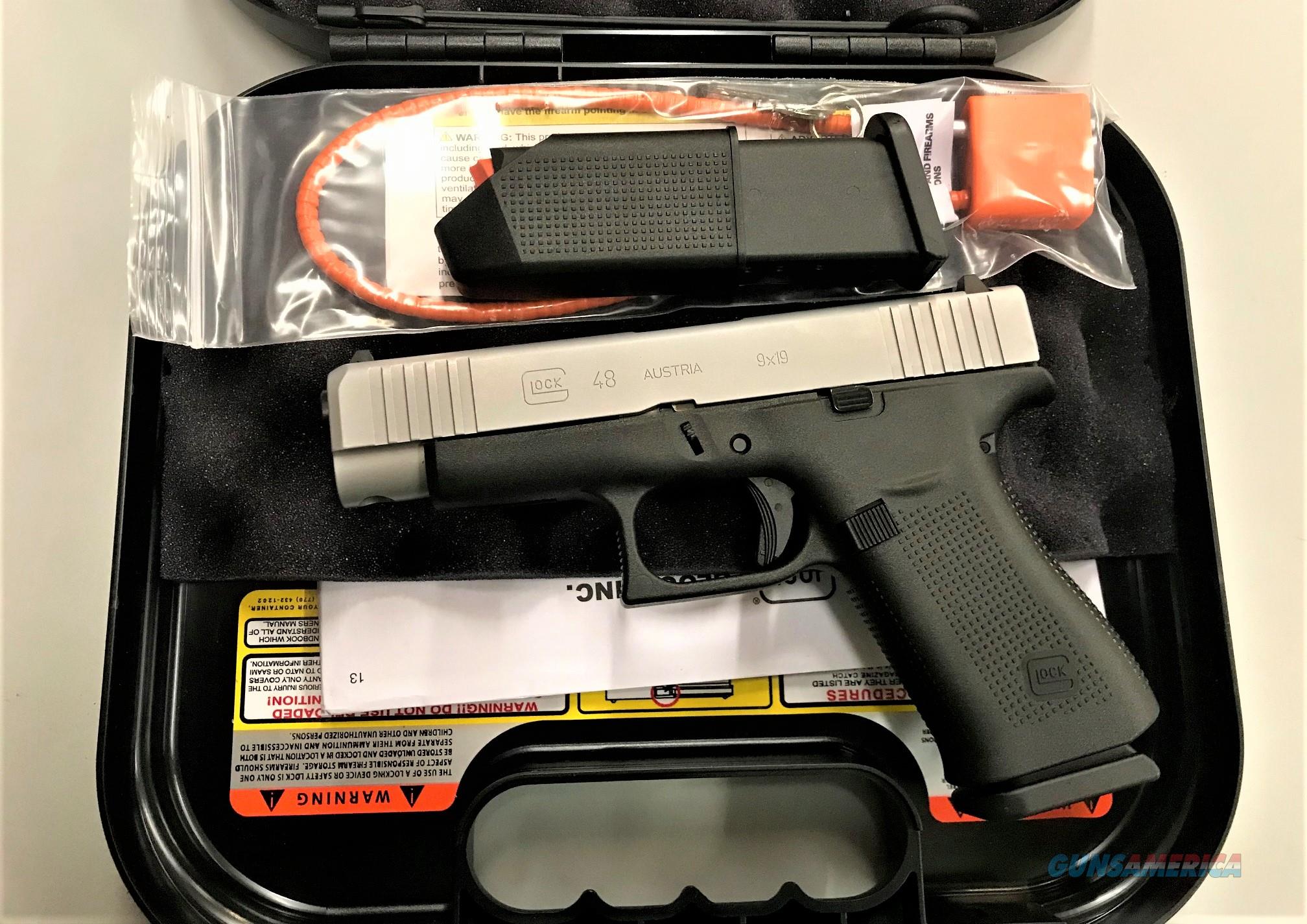 Glock G48 Silver Slide for sale at Gunsamerica.com: 993565452