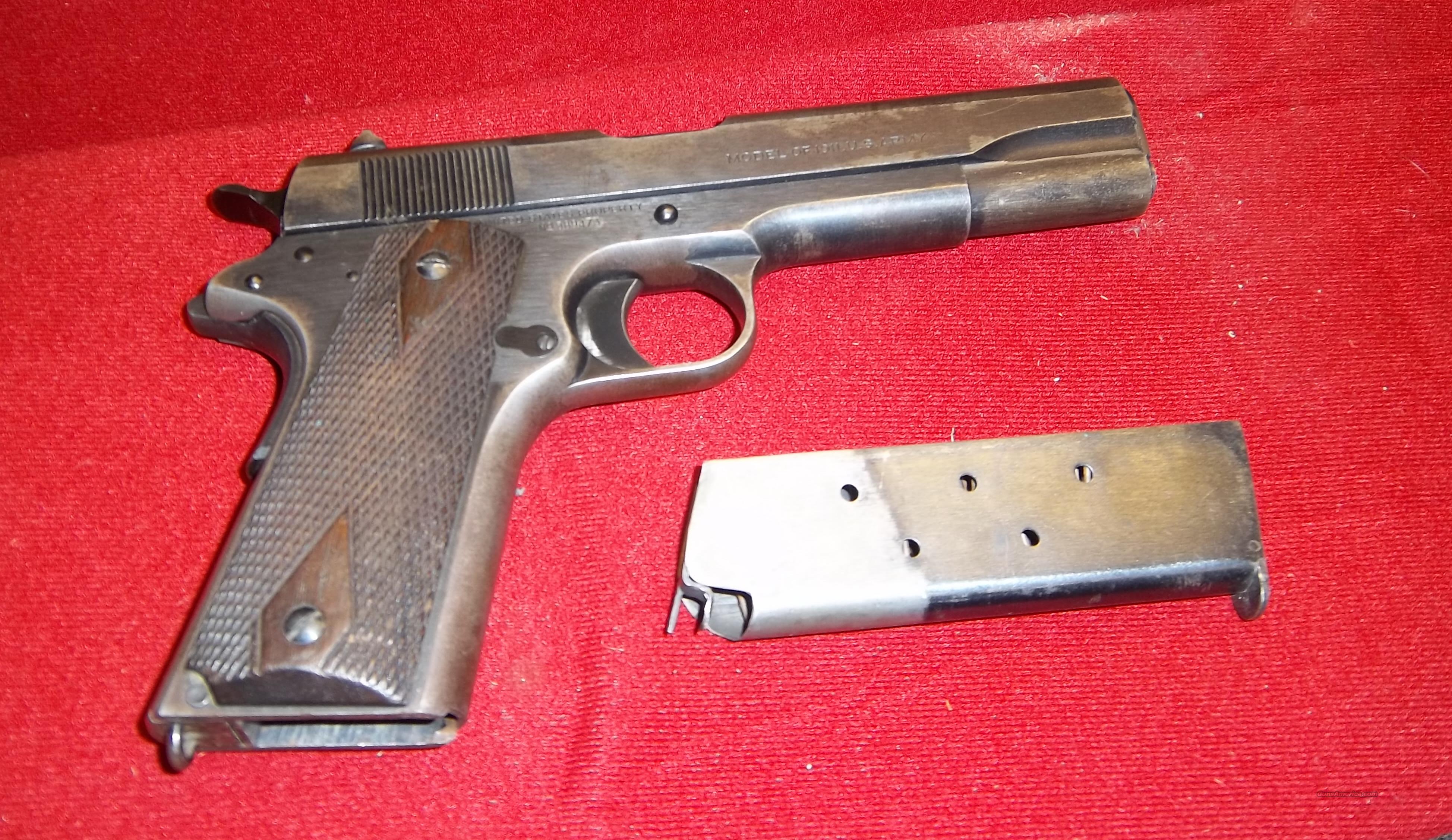 WWI 1911 Military Colt 45 Auto for sale at Gunsamerica.com: 952256328