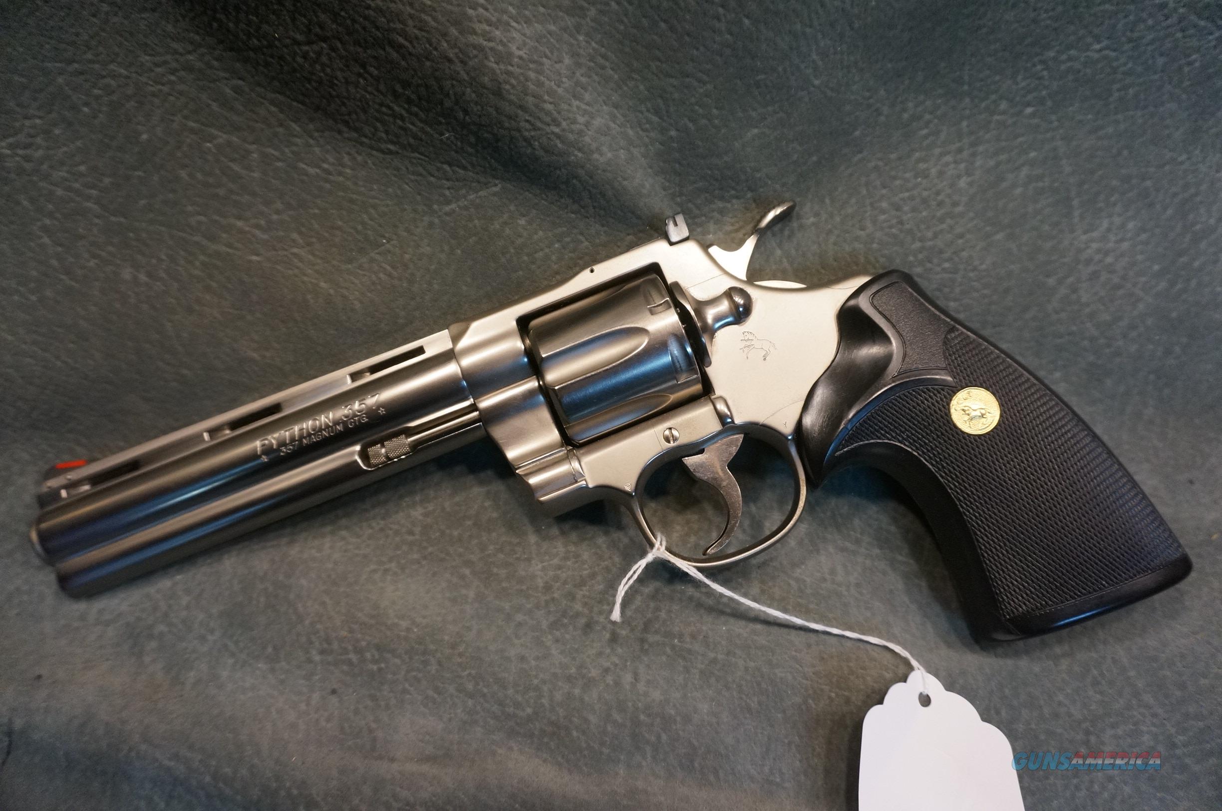 Colt Python 357Mag 6" Electroless N... for sale at Gunsamerica.com ...