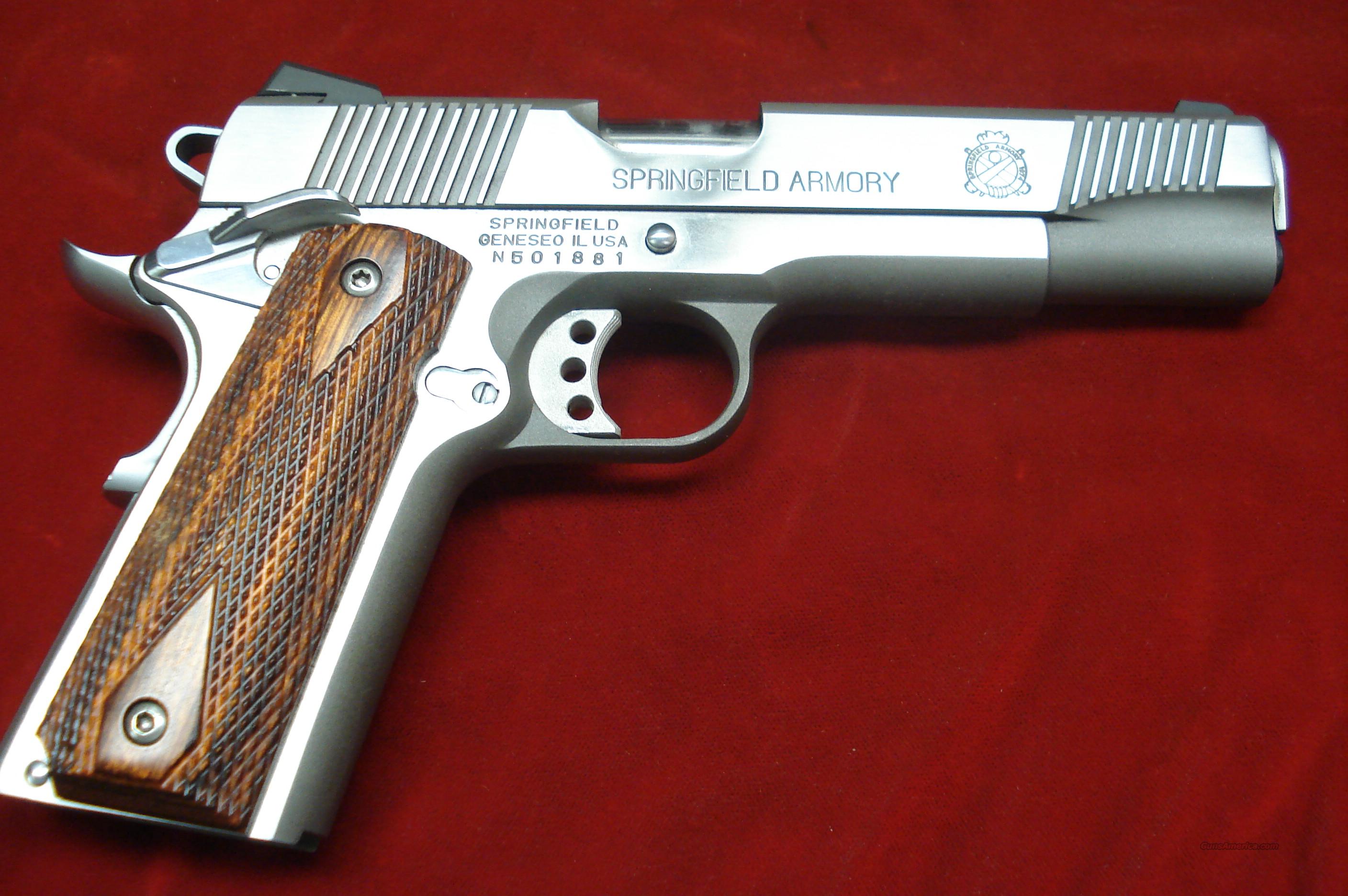 SPRINGFIELD ARMORY STAINLESS 1911 A1 LOADED 45 ... for sale