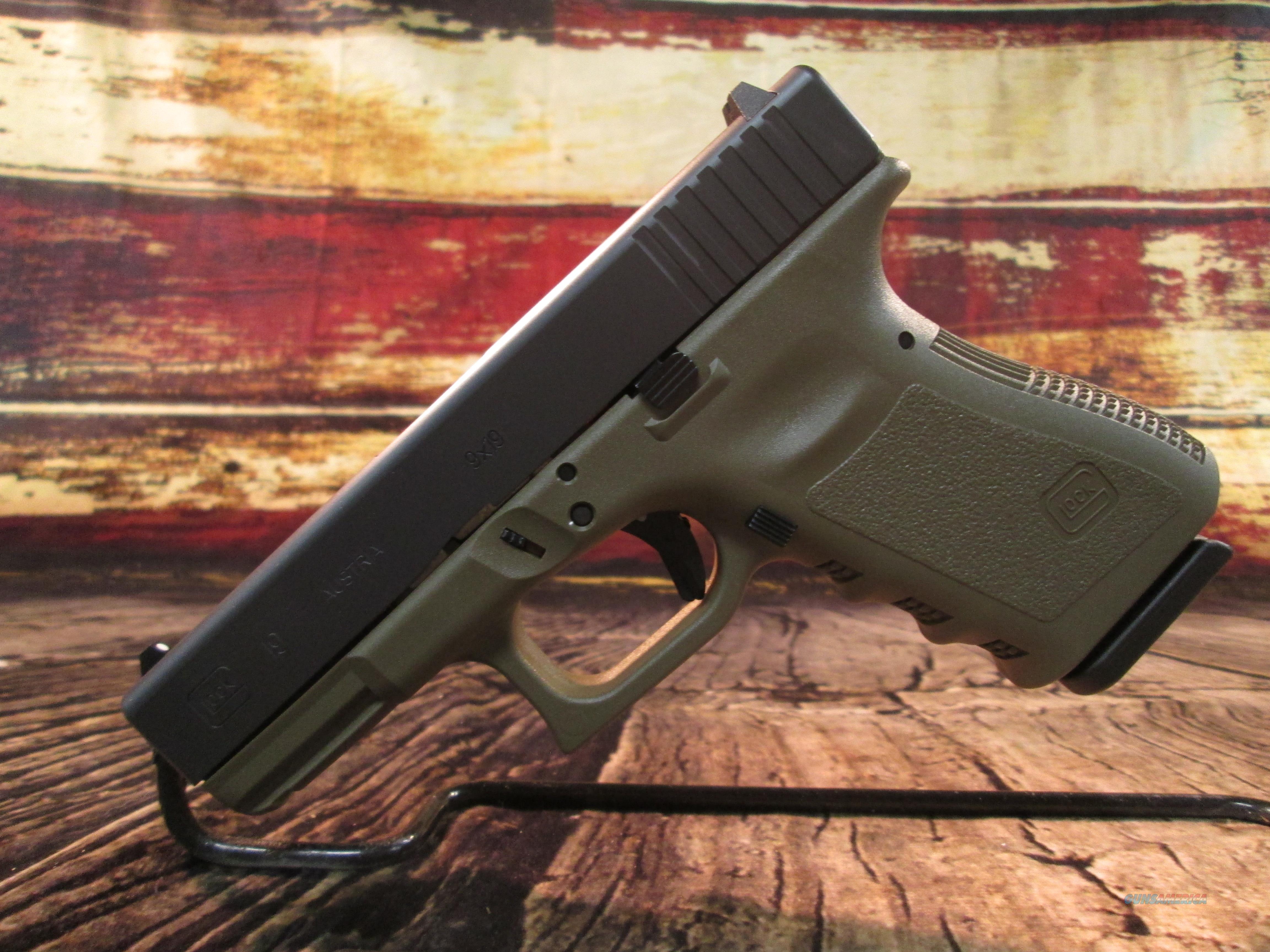 GLOCK 19 GEN 3 9MM OD GREEN (PI1957... for sale at Gunsamerica.com ...