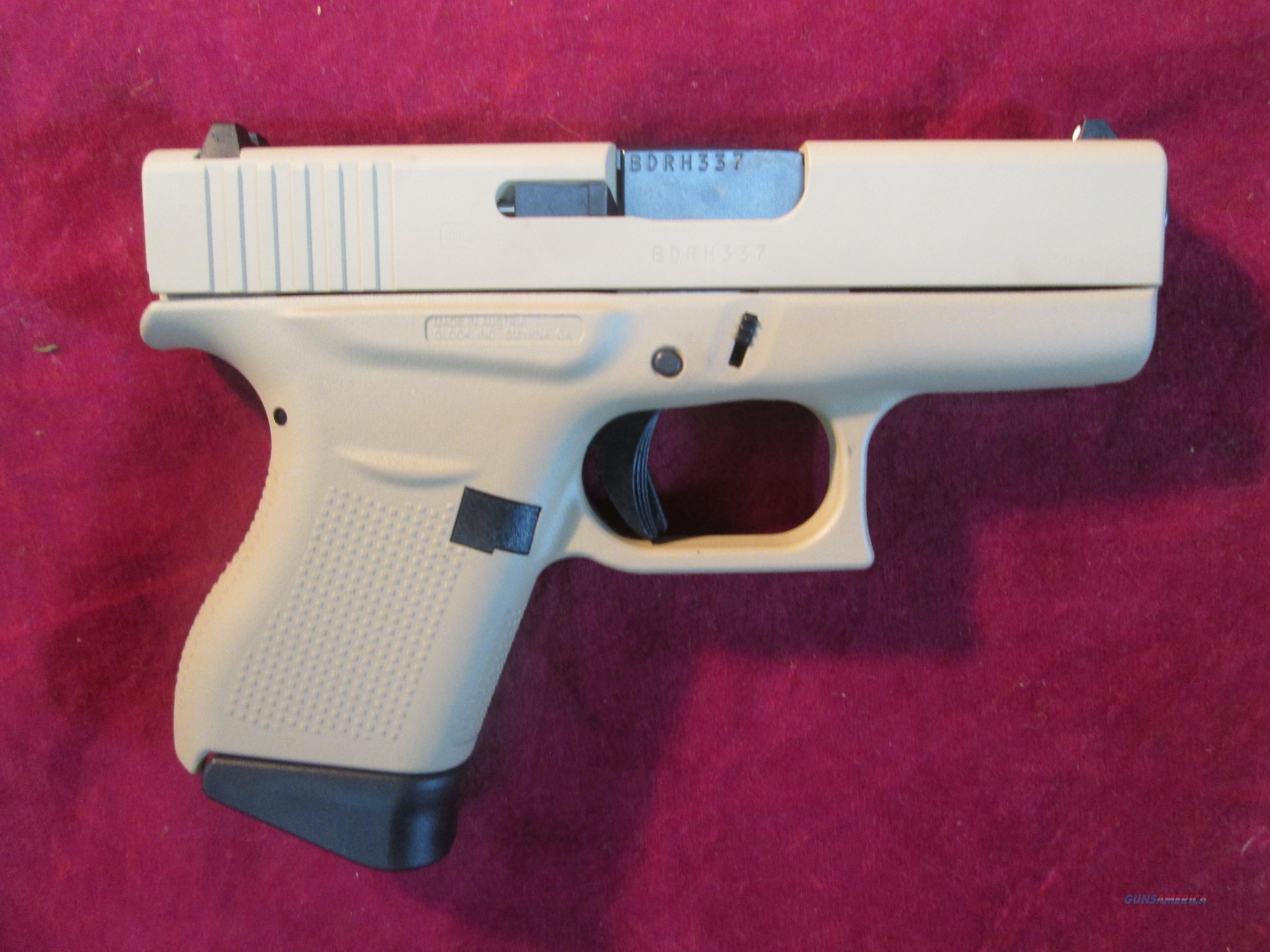 GLOCK 43 DESERT SAND FINISH 9MM NEW... for sale at Gunsamerica.com ...