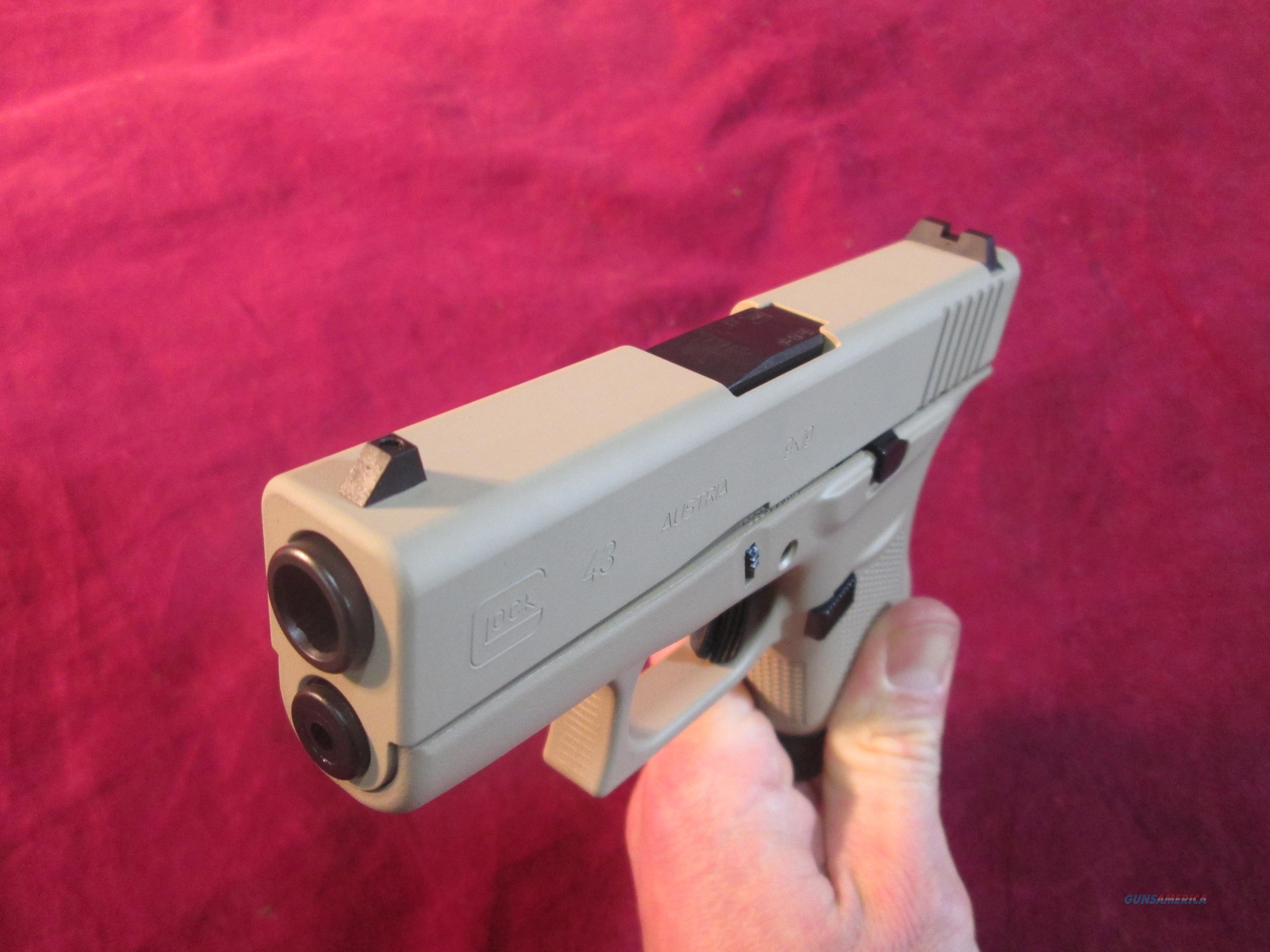 GLOCK 43 DESERT SAND FINISH 9MM NEW... for sale at Gunsamerica.com ...