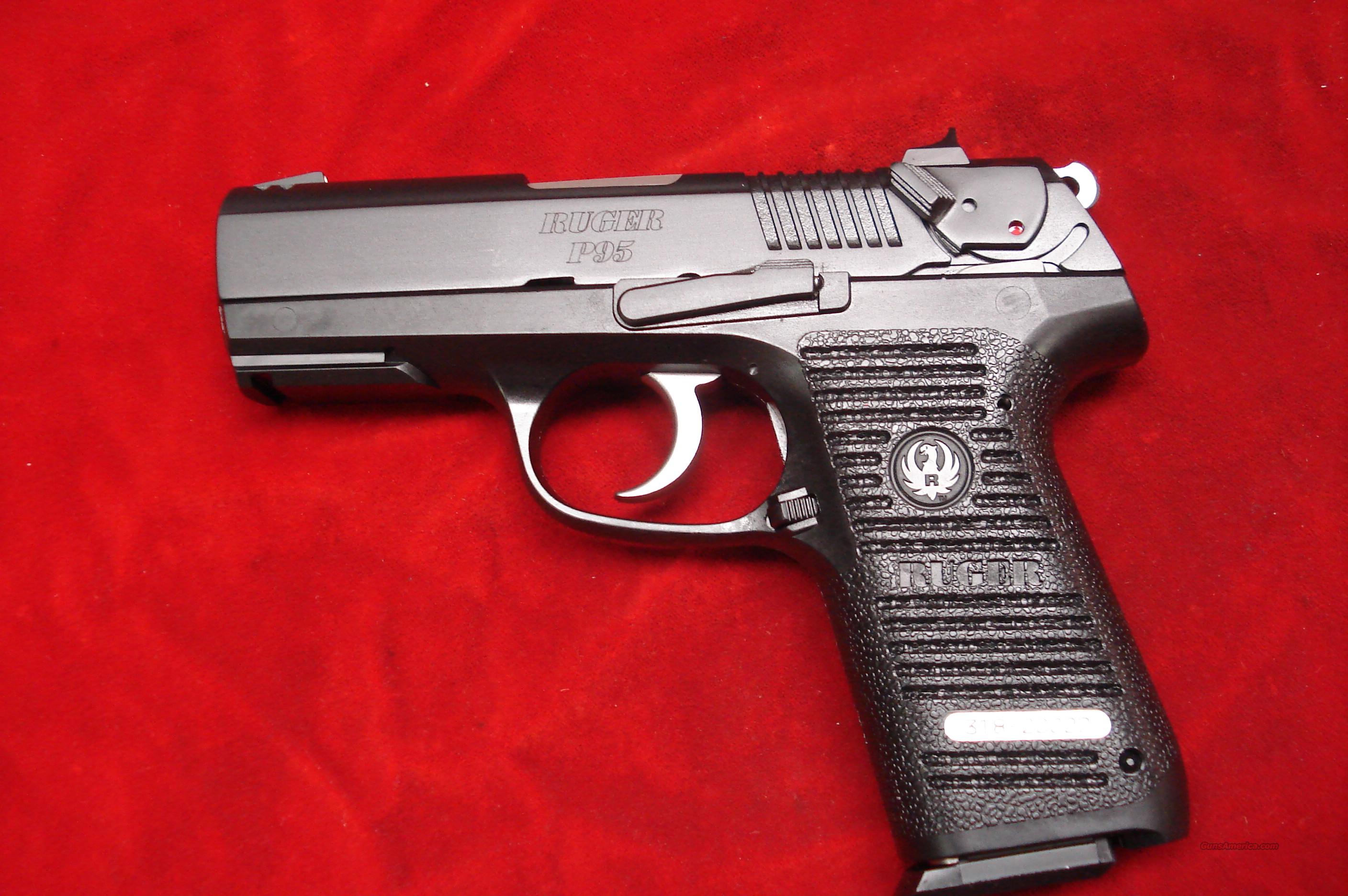 RUGER P95 9MM BLUE W/TAC RAIL NEW (... for sale at Gunsamerica.com ...