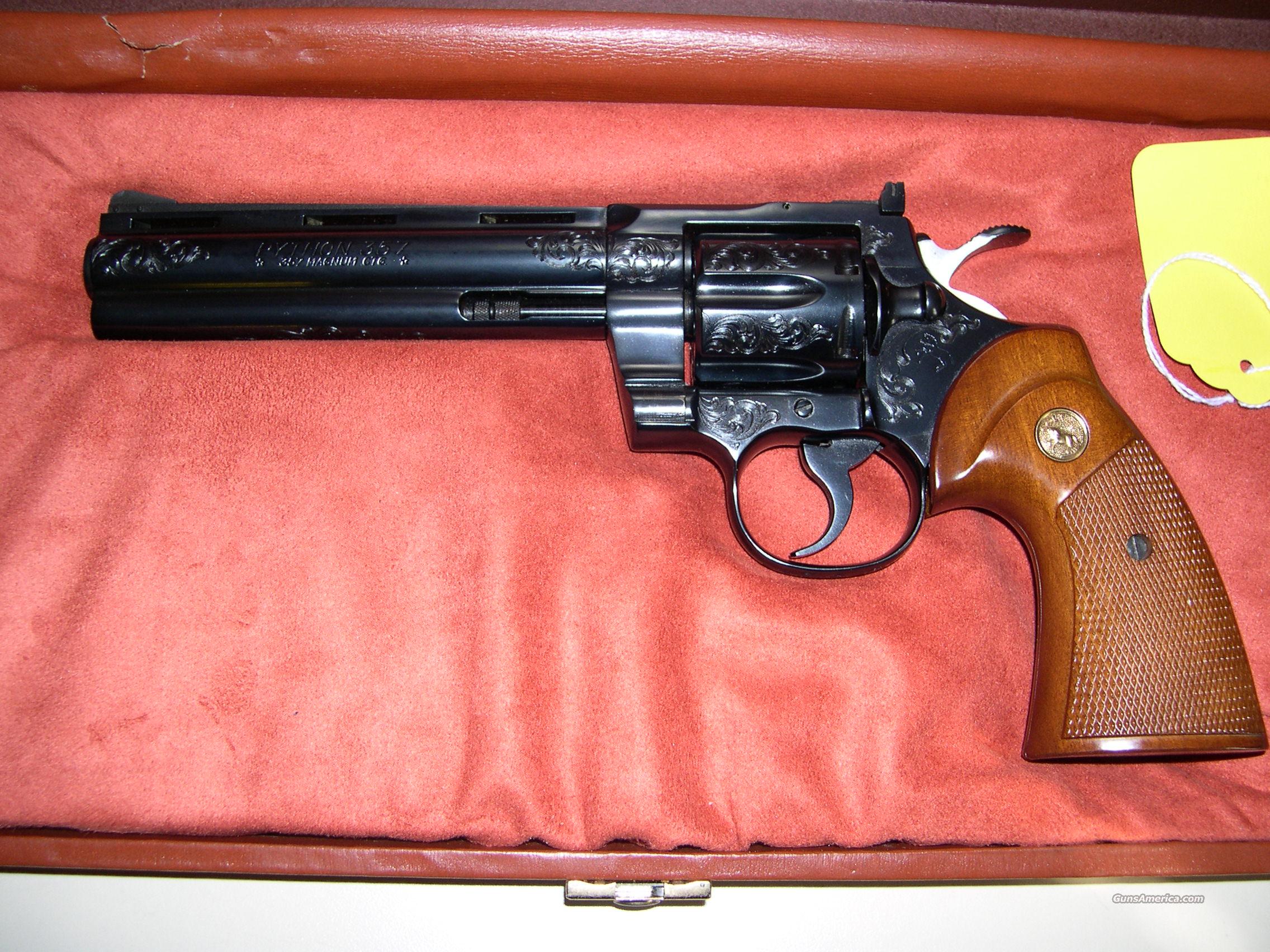 Colt Python, factory engraved! for sale at Gunsamerica.com: 976993436