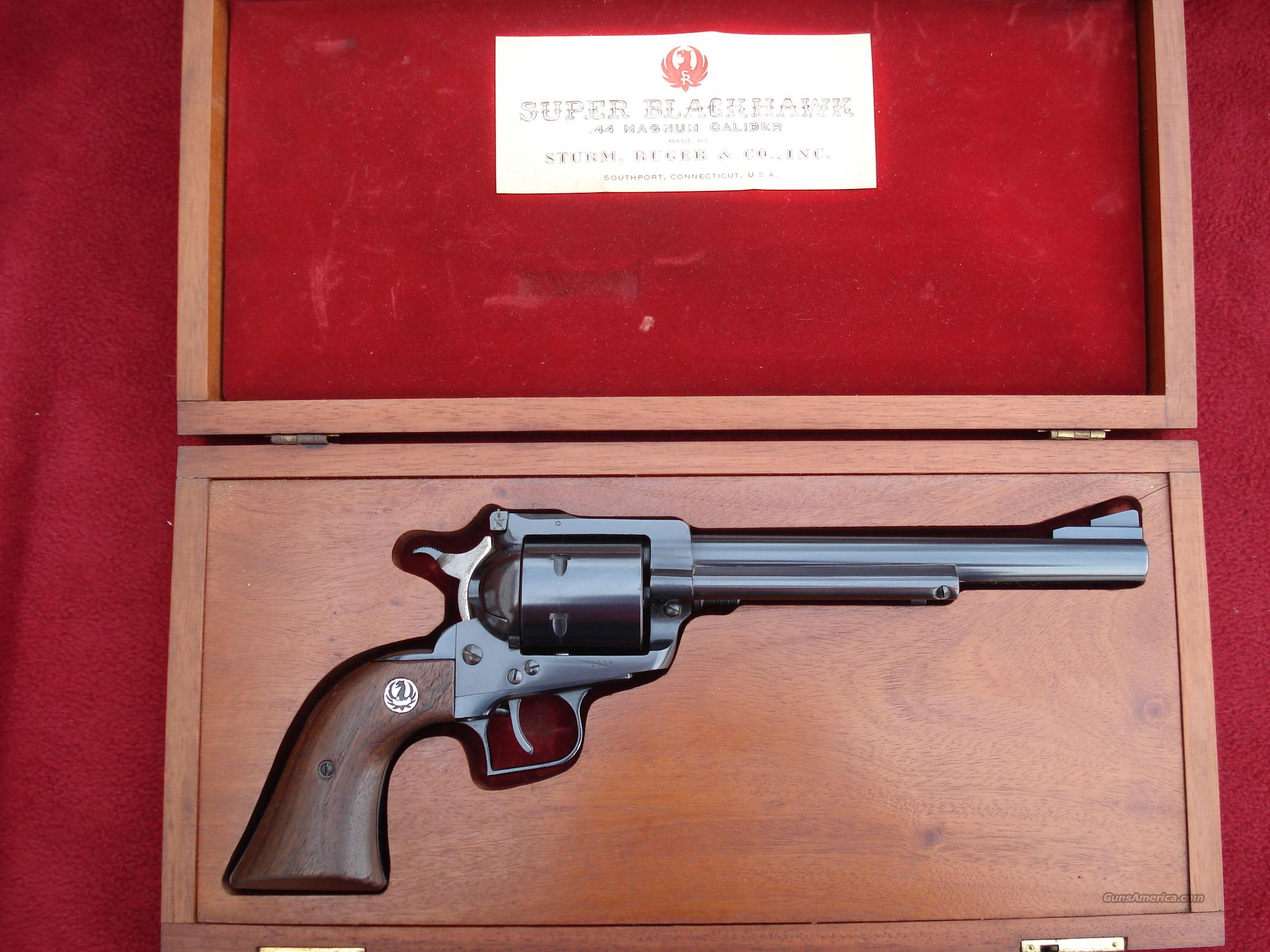 Ruger .44 magnum super blackhawk with wood case - mazjoint