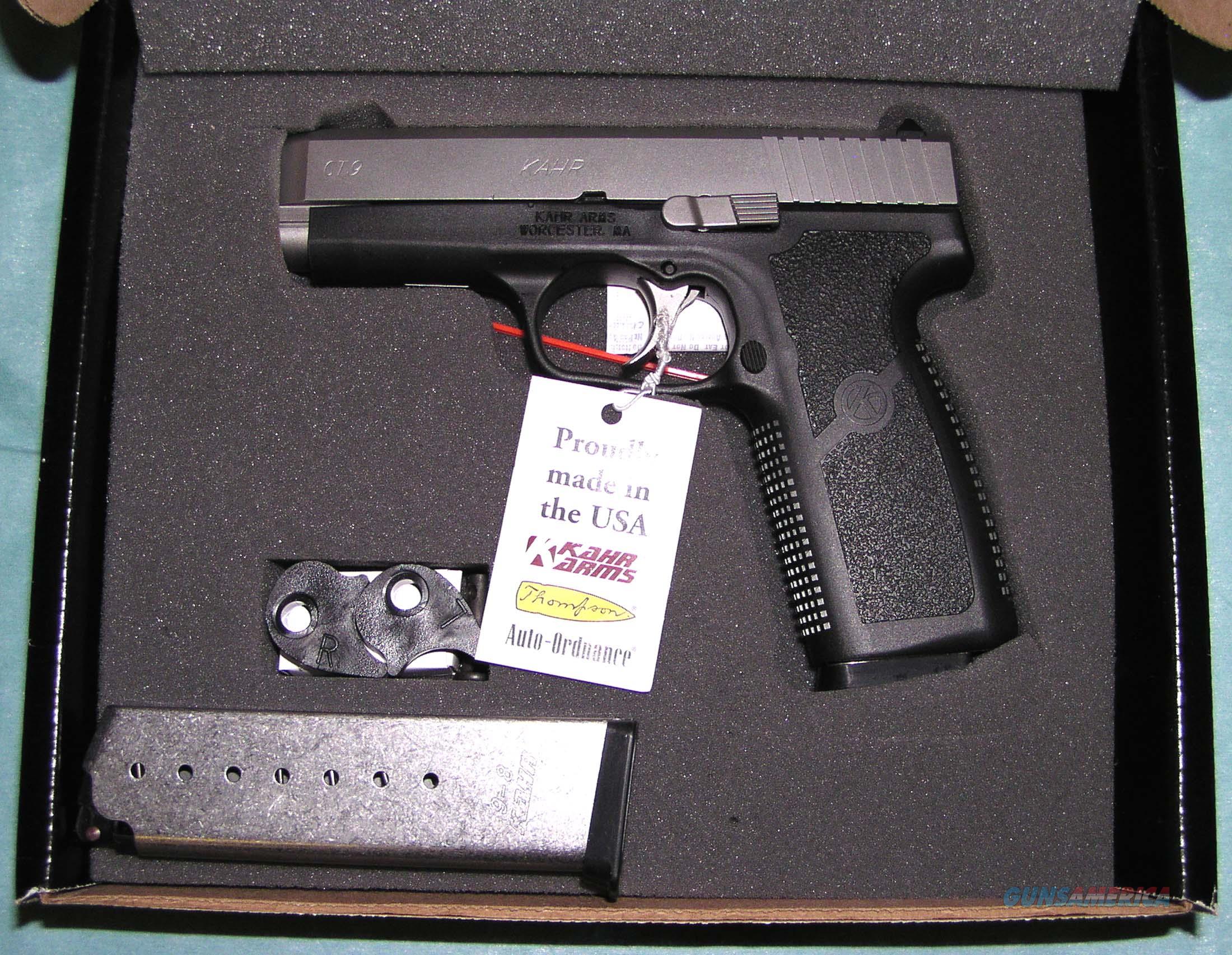 KAHR CT9 PISTOL, TWO MAGS., BOX AND... for sale at Gunsamerica.com ...