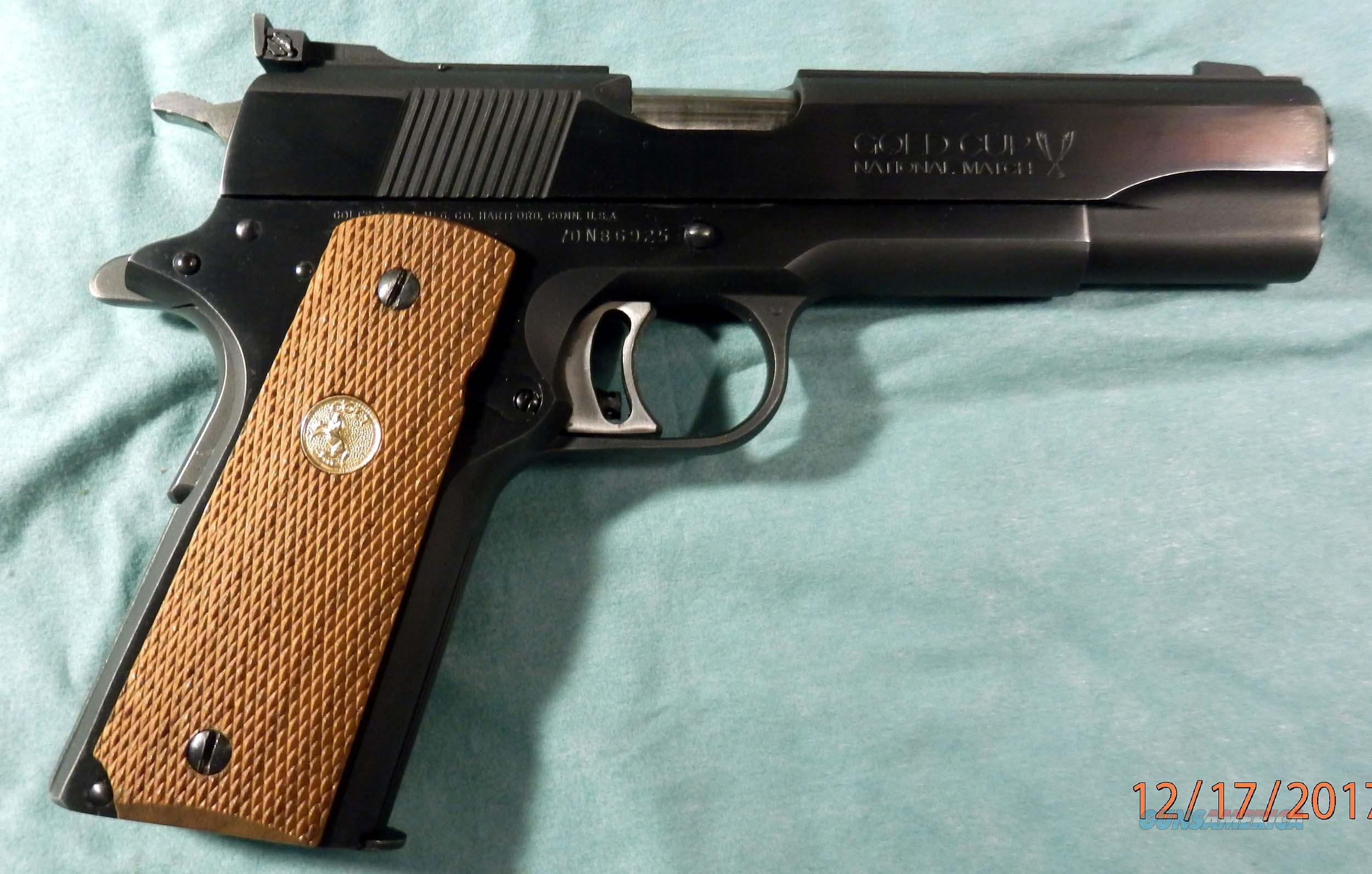 COLT GOLD CUP NATIONAL MATCH SERIES... for sale at Gunsamerica.com ...