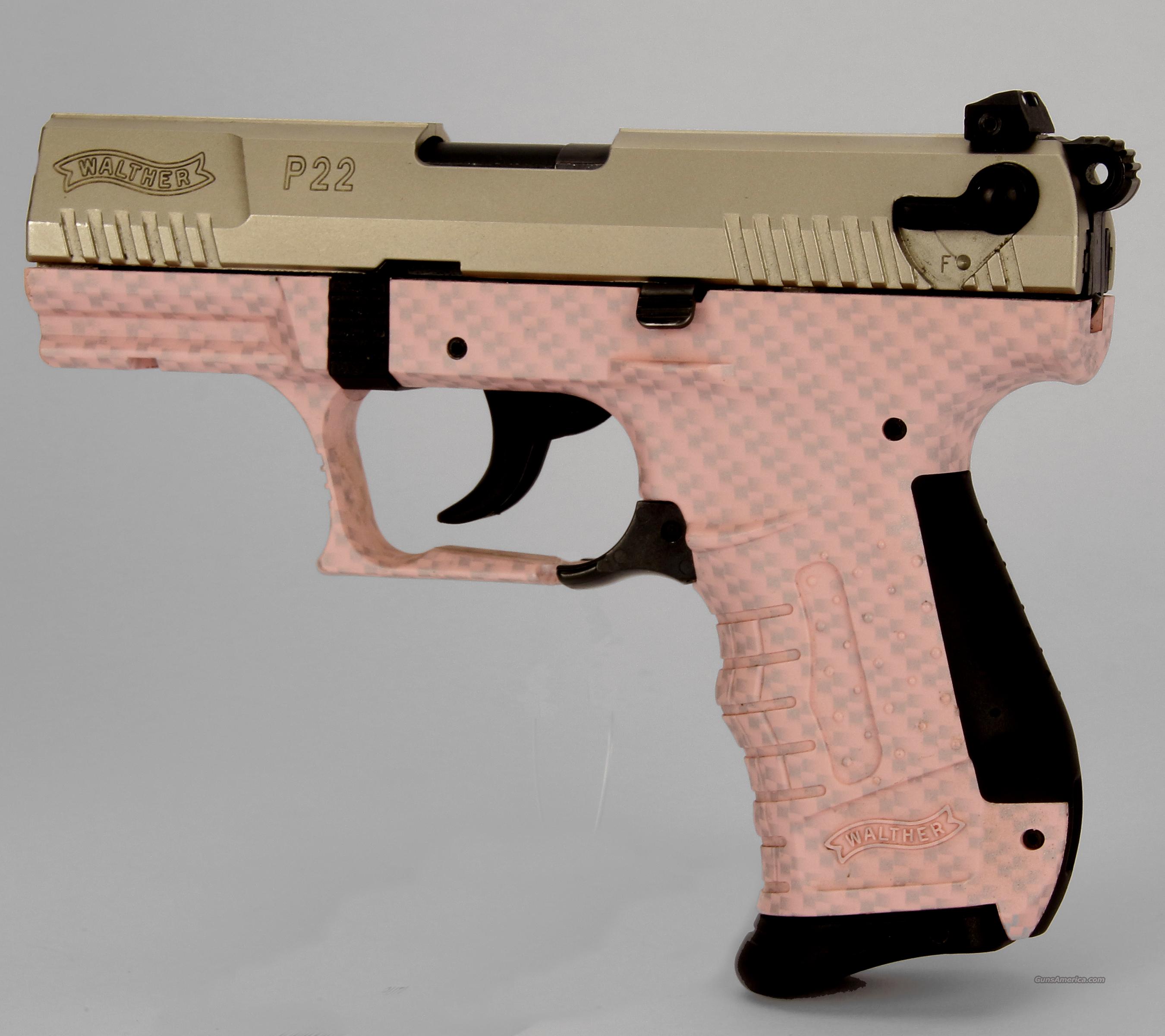Walther P22 Stainless Steel/Pink Pi... for sale at Gunsamerica.com ...