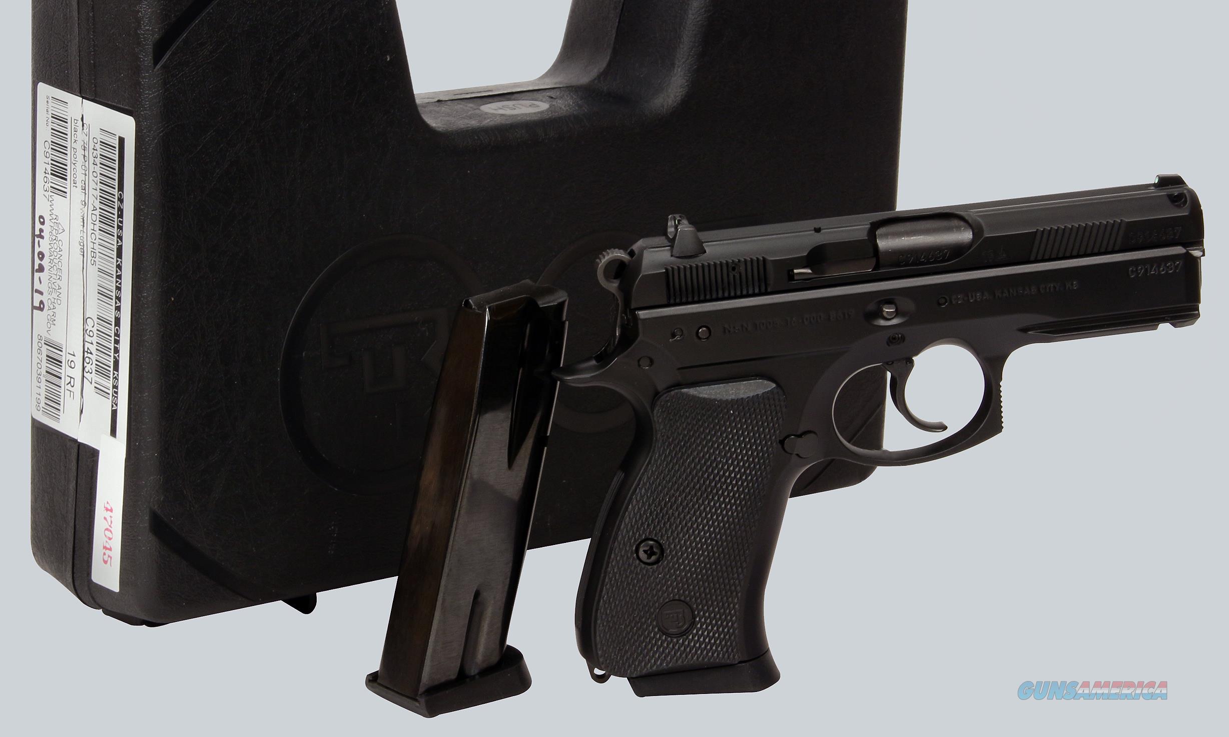 CZ 9mm Model 75-P01 Pistol for sale at Gunsamerica.com: 962080646