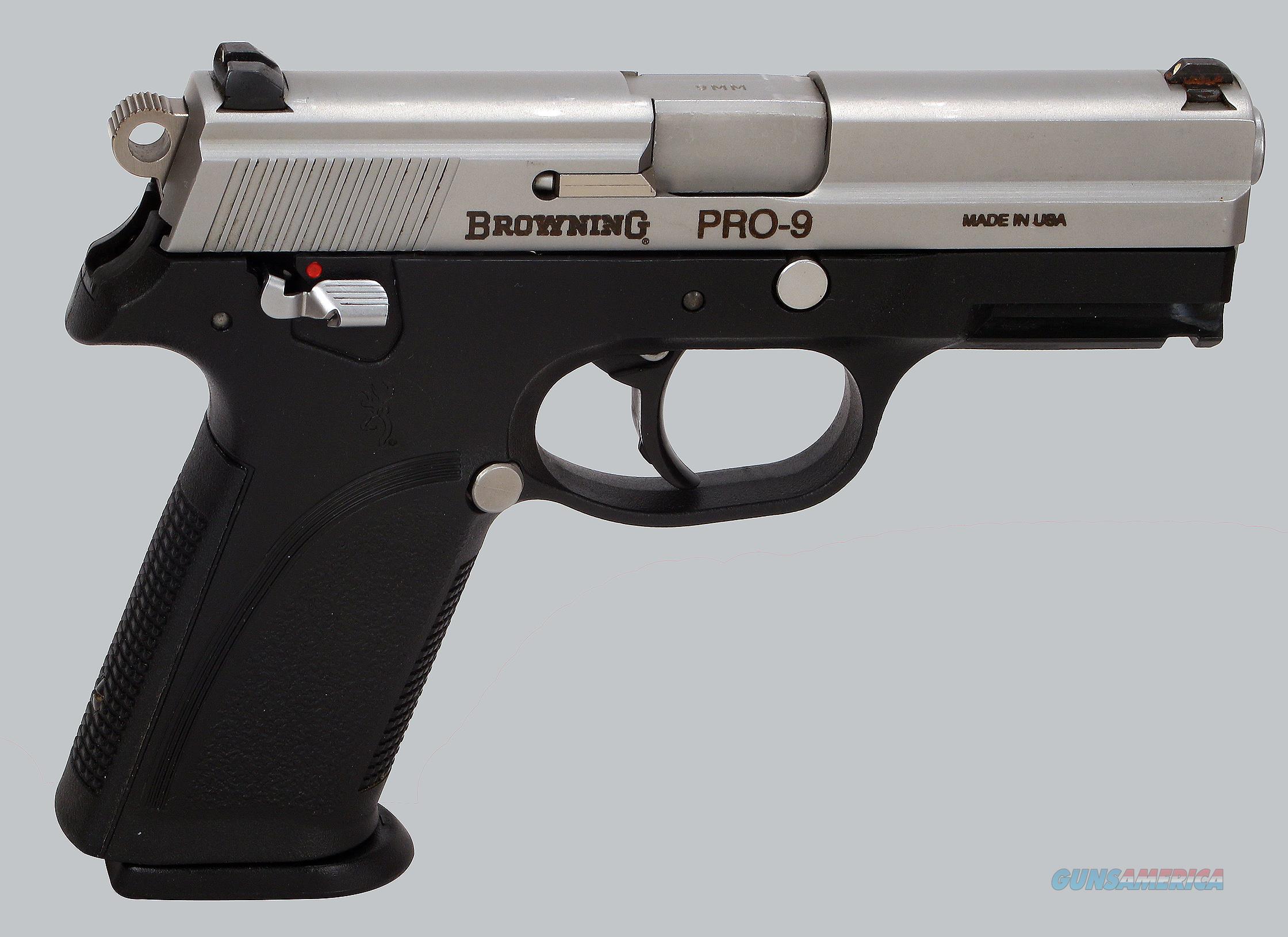 Browning 9mm Pro-9 Pistol for sale at Gunsamerica.com: 999695765