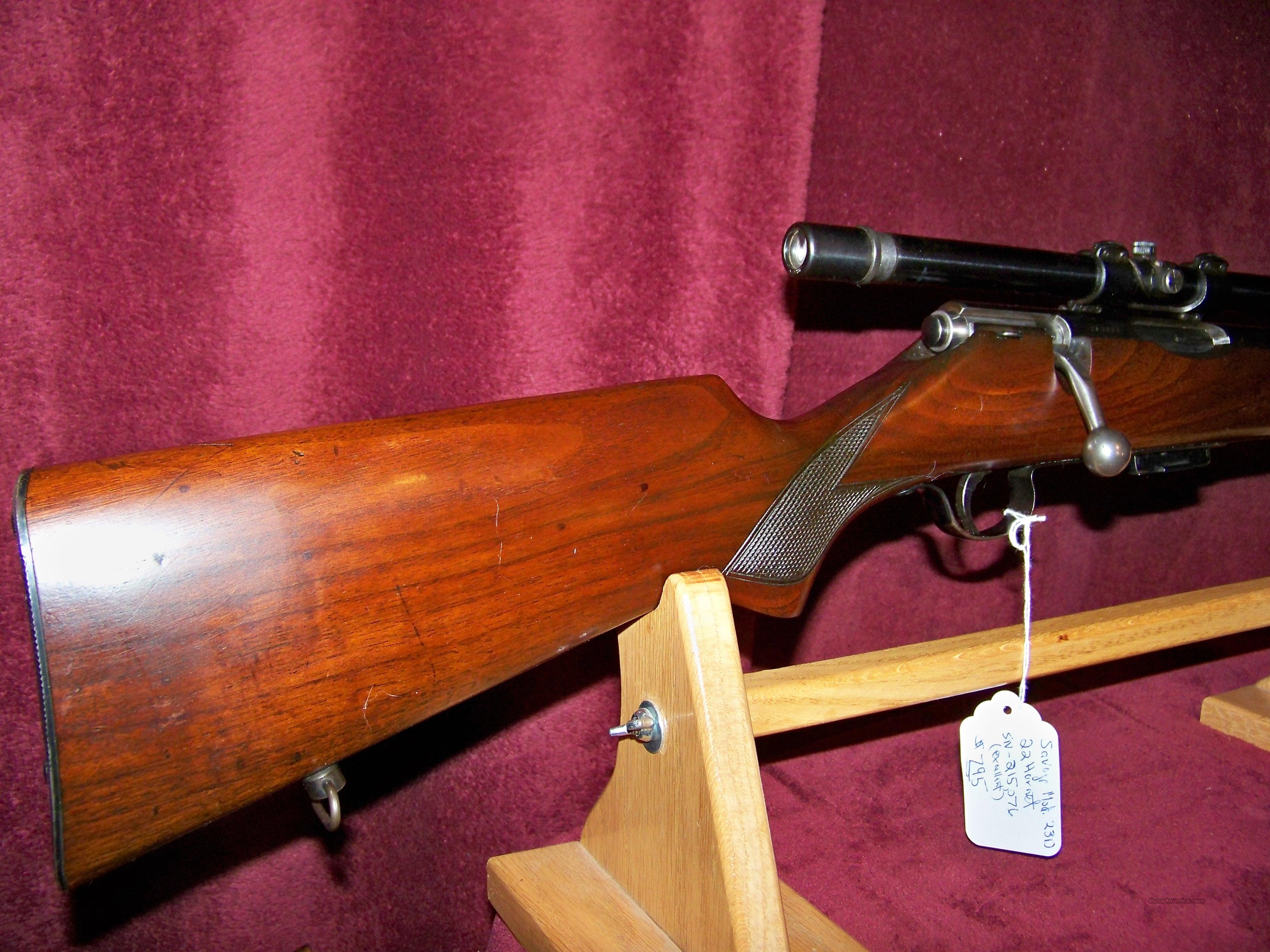 SAVAGE 23D 22 HORNET for sale