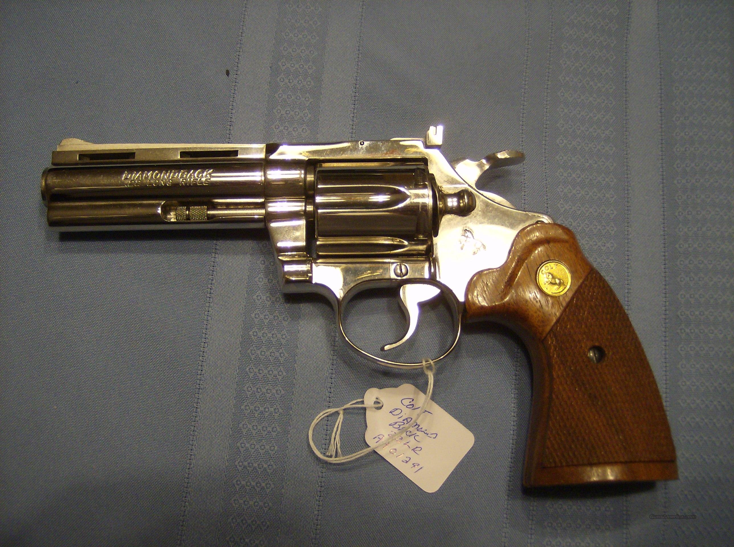 COLT DIAMONDBACK 22 L.R. NICKEL for sale at Gunsamerica.com: 961912118