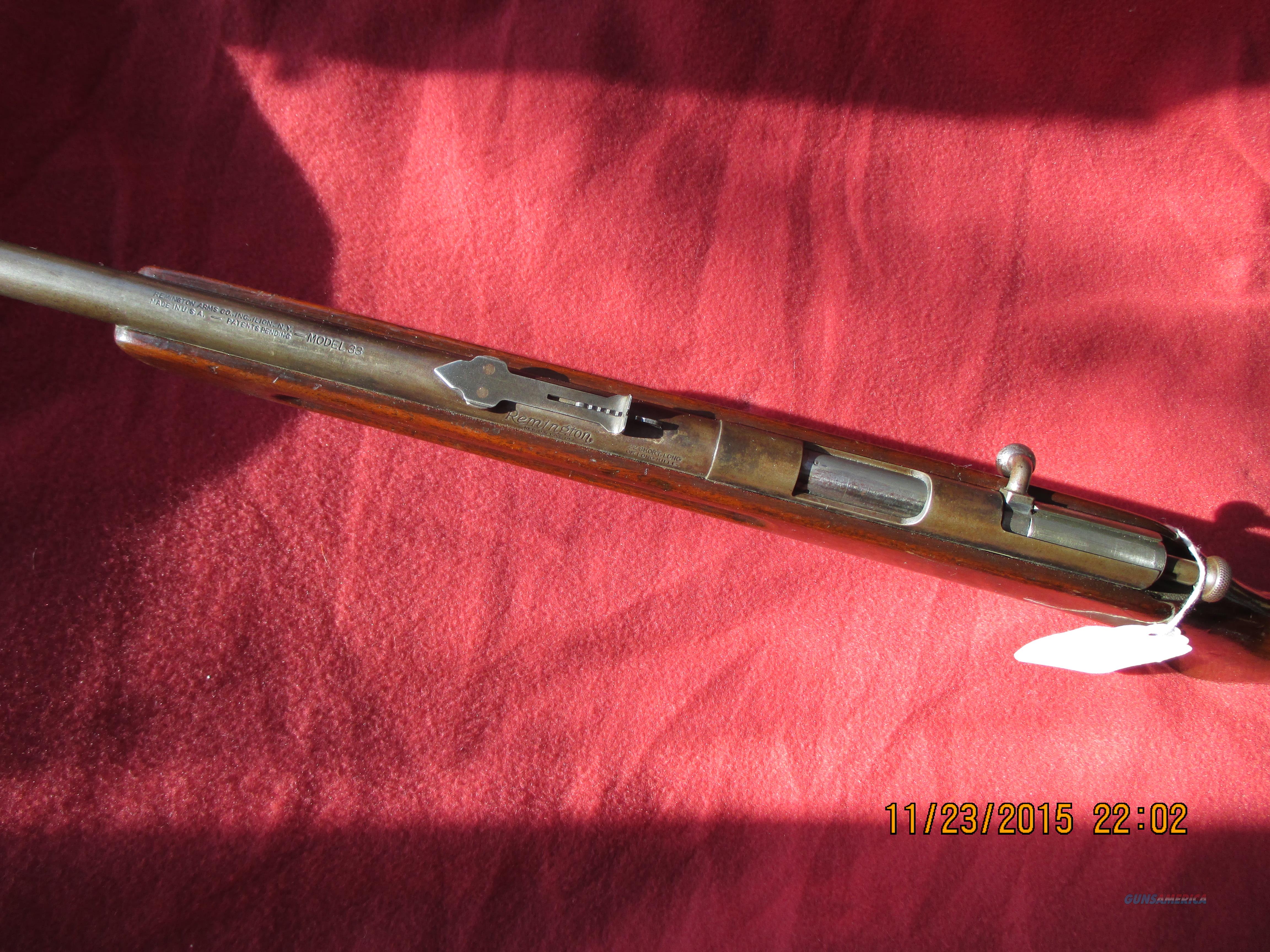 REMINGTON MODEL 33 SINGLE SHOT RIFL... for sale at Gunsamerica.com ...