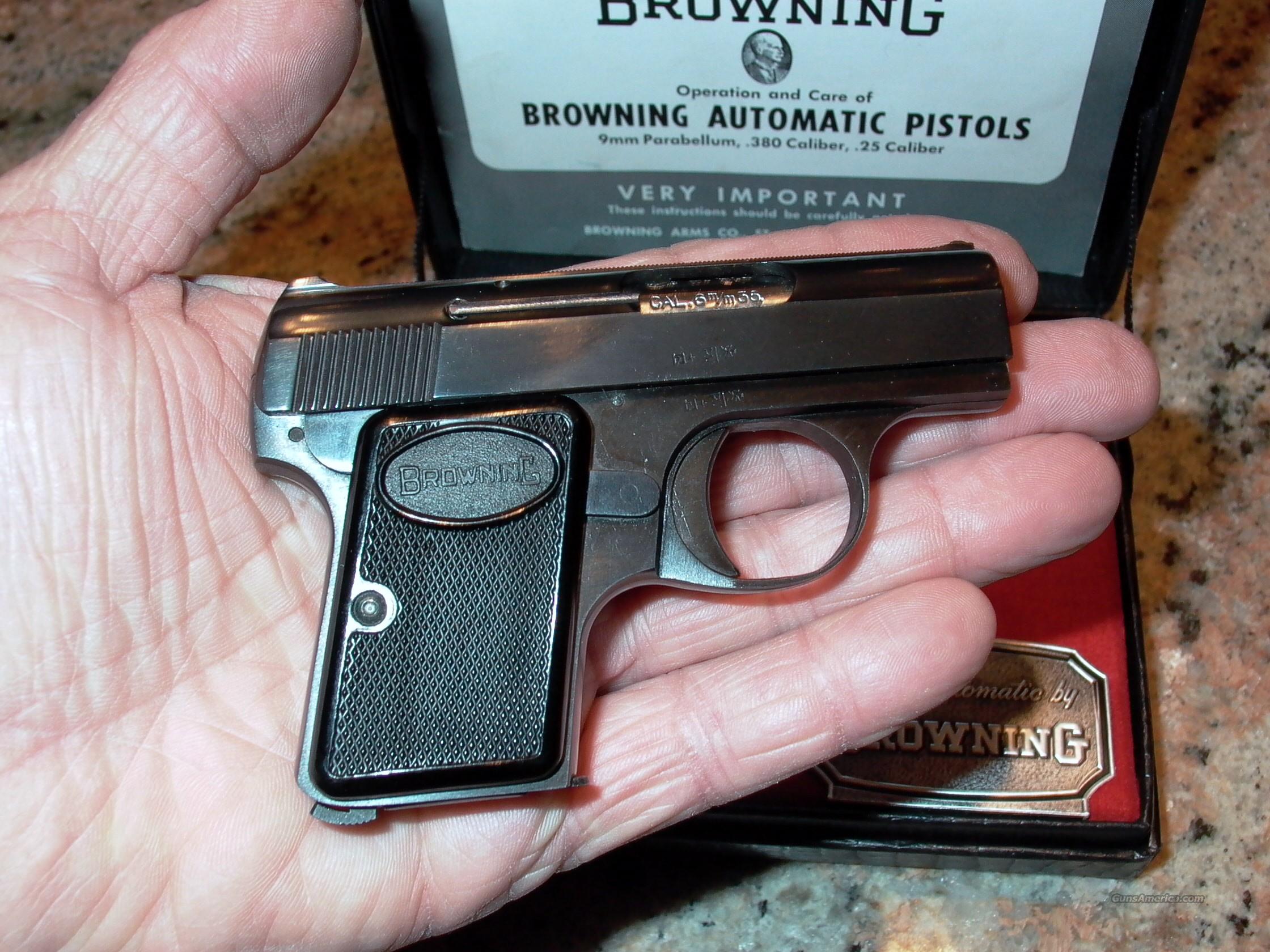 Baby Browning Mint 25 acp Box And M... for sale at Gunsamerica.com ...