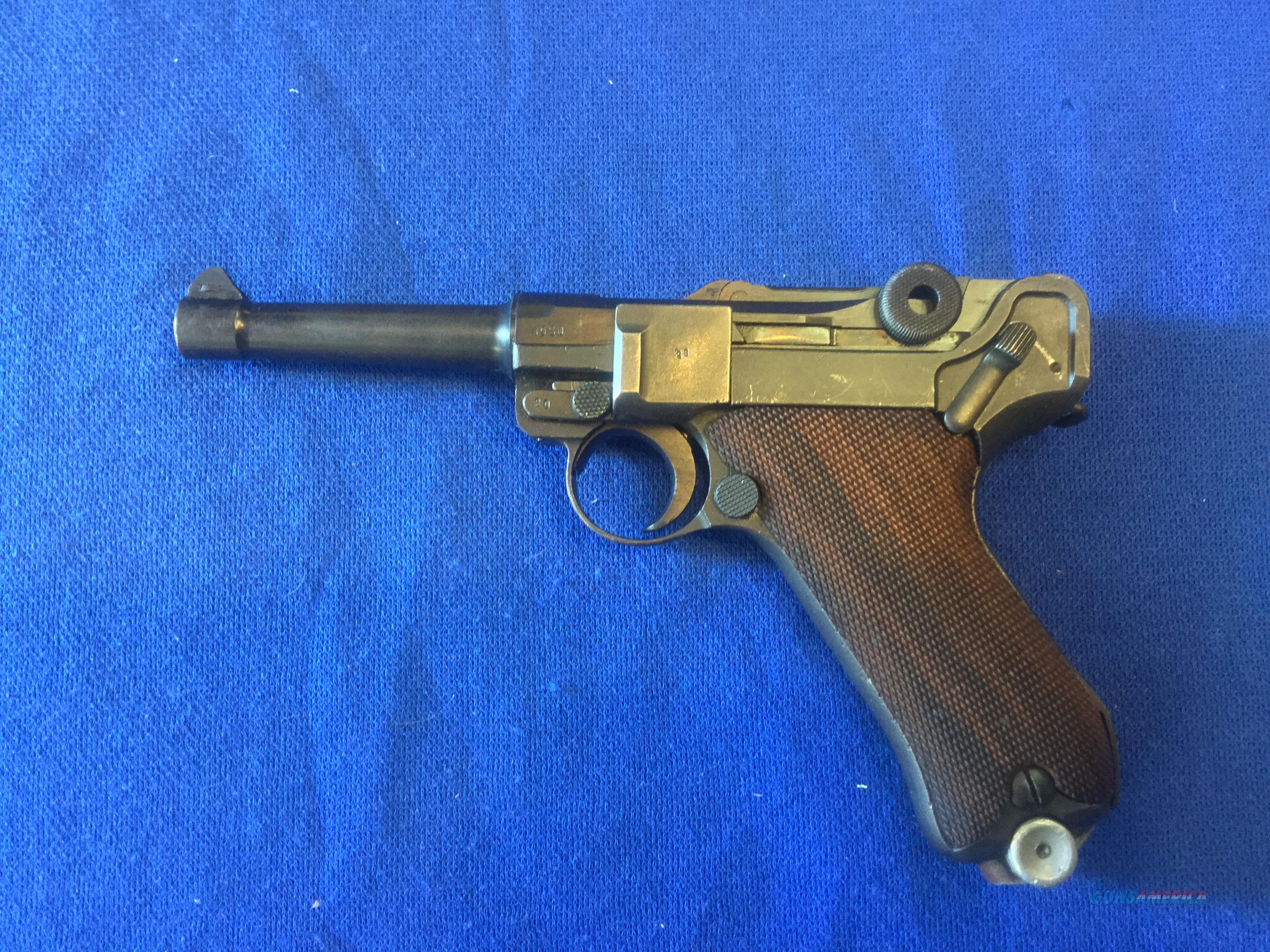 German WWII Mauser P08 Luger for sale
