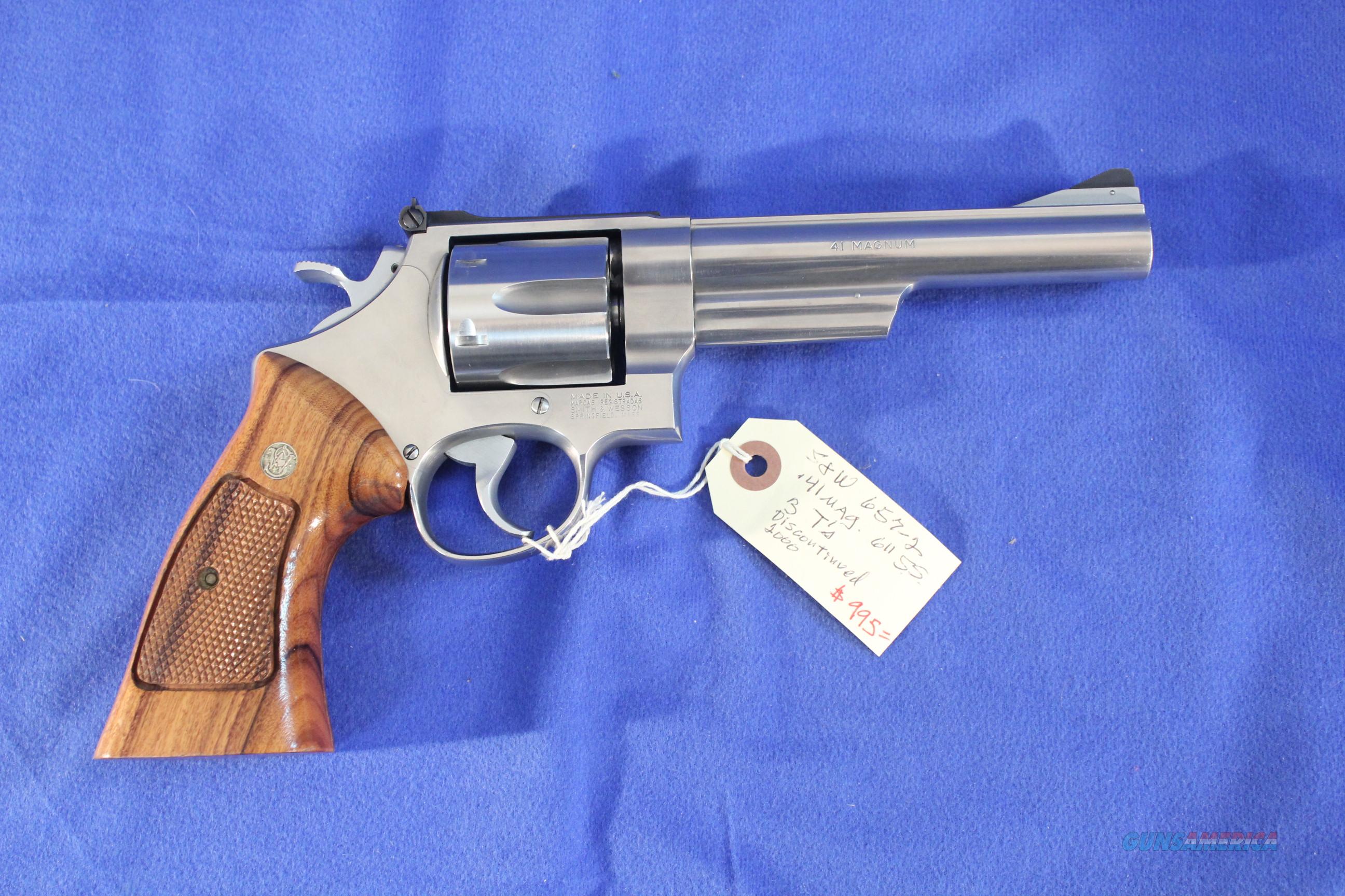 Smith & Wesson Model 657-2 Stainless Steel .41 ... for sale