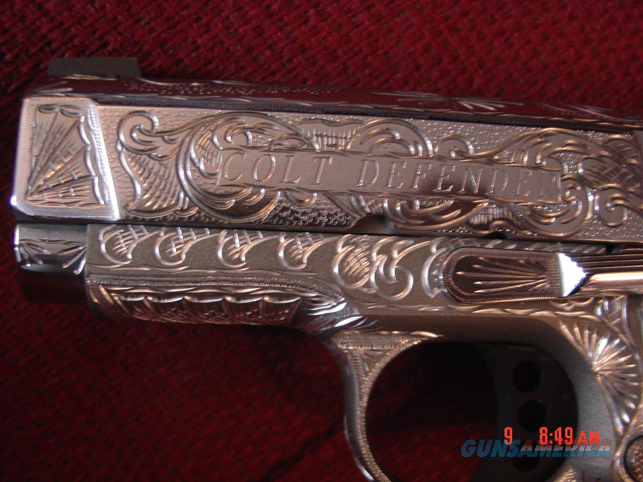 Colt Defender 45,3",full deep hand engraved & p... for sale