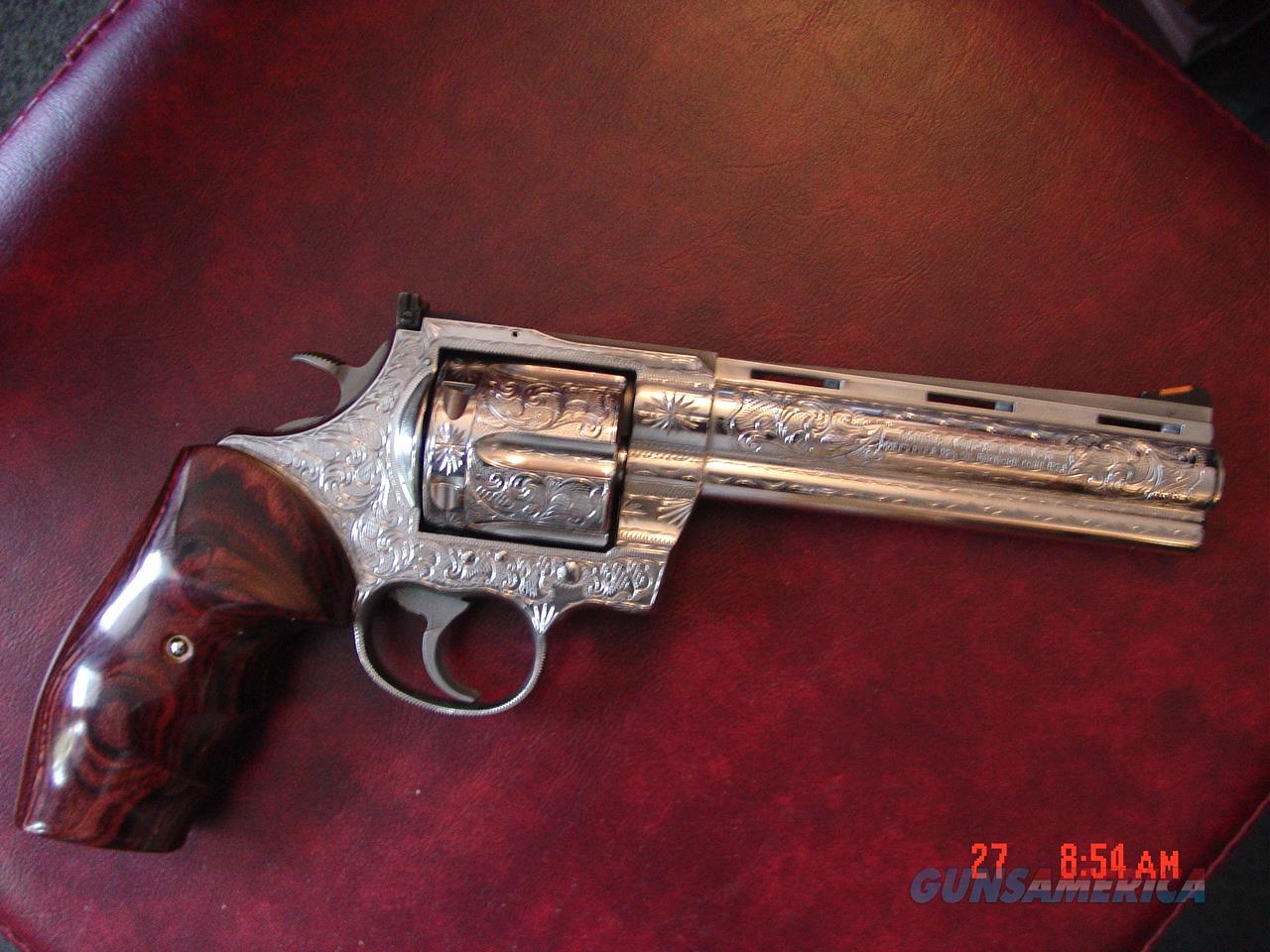 Colt Anaconda fully engraved by Flannery Engrav... for sale